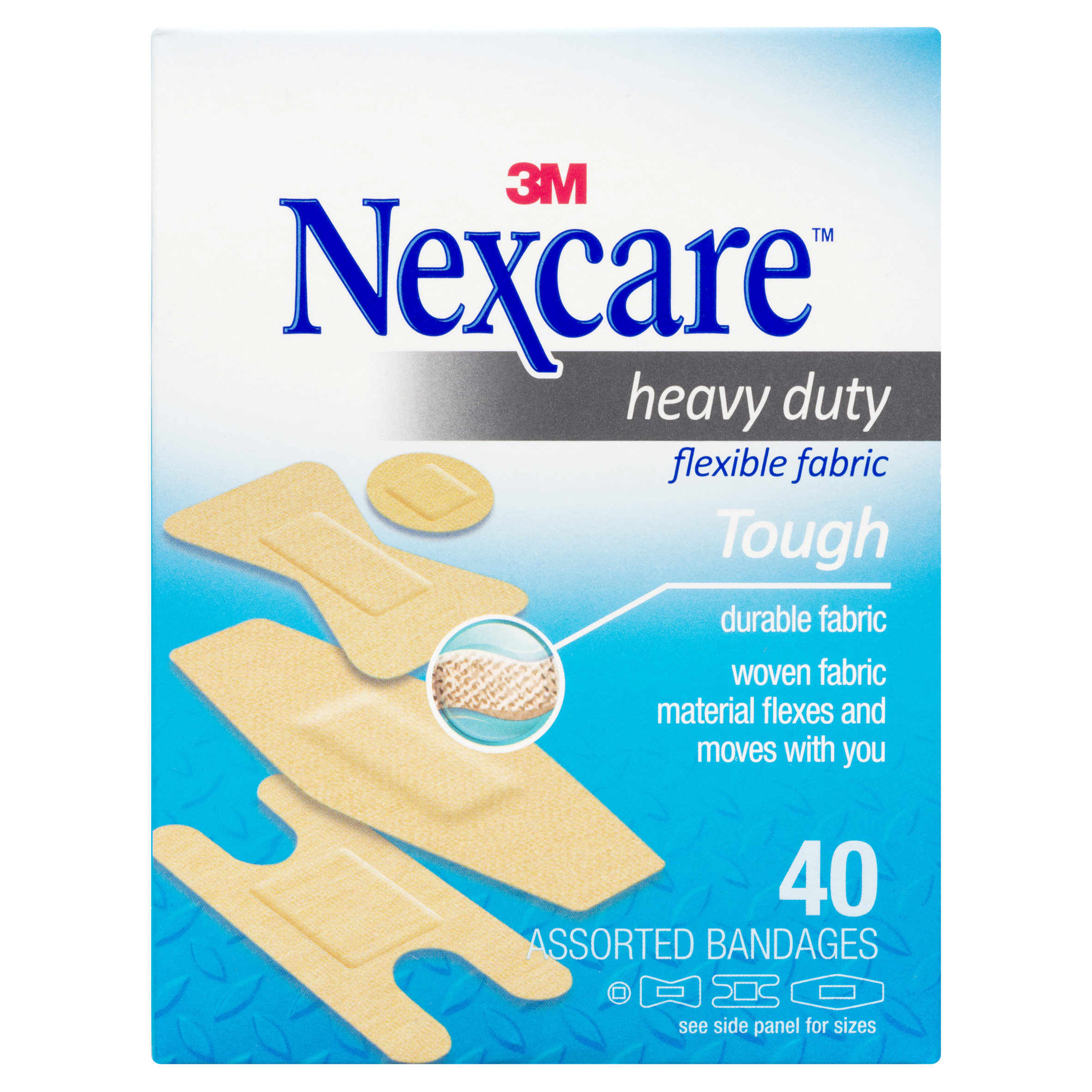 Buy 3M Nexcare Heavy Duty Fabric Assorted Bandages 40 Count | Sobeys Inc.
