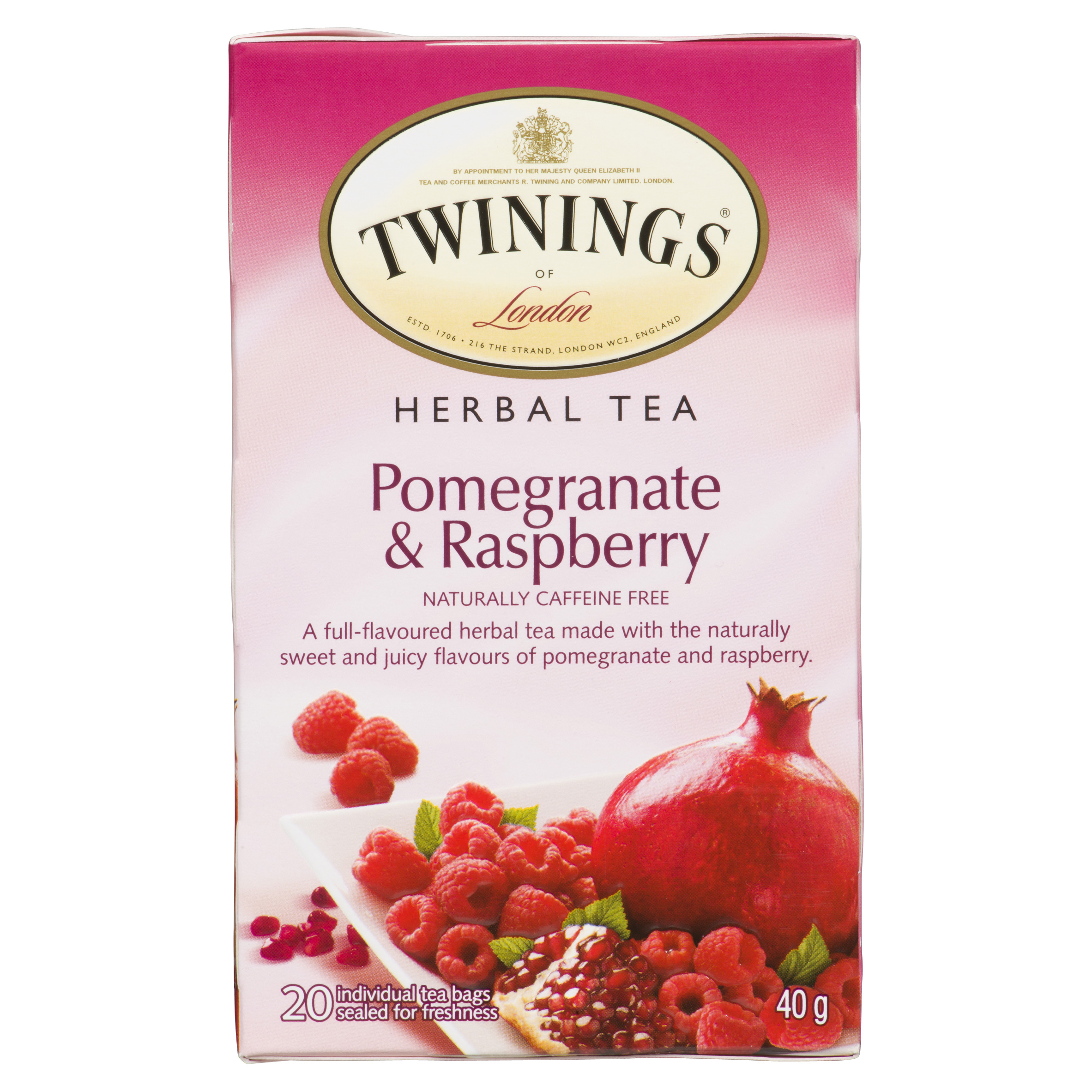 Buy Twinings Herbal Tea Pomegranate & Raspberry 20 Tea Bags | Safeway ...