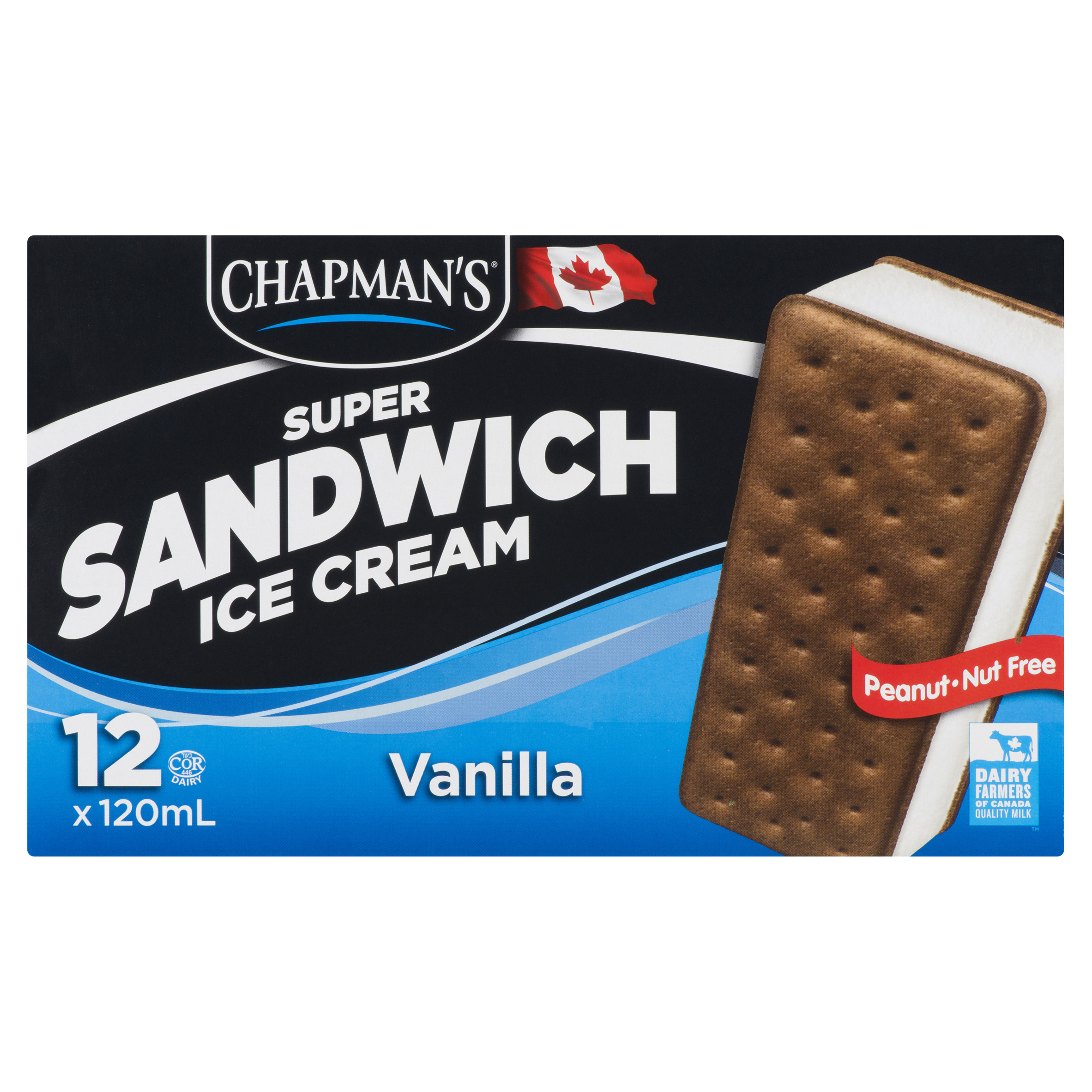 Buy Chapman's Super Ice Cream Sandwich Vanilla 12 x 120 ml | Safeway Canada
