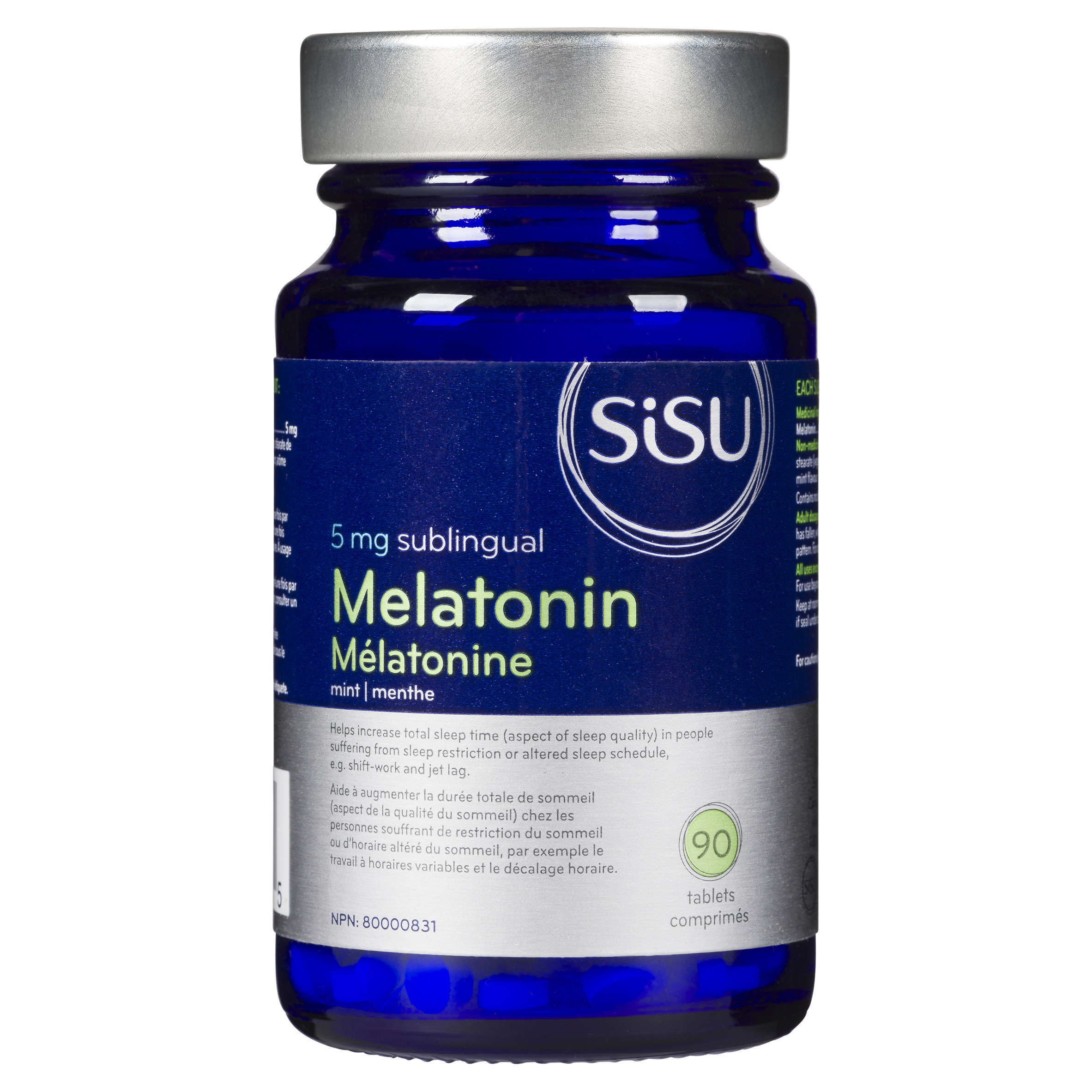Achetez Sisu Supplément 5 mg Mélatonine menthe 90 comprimés | IGA