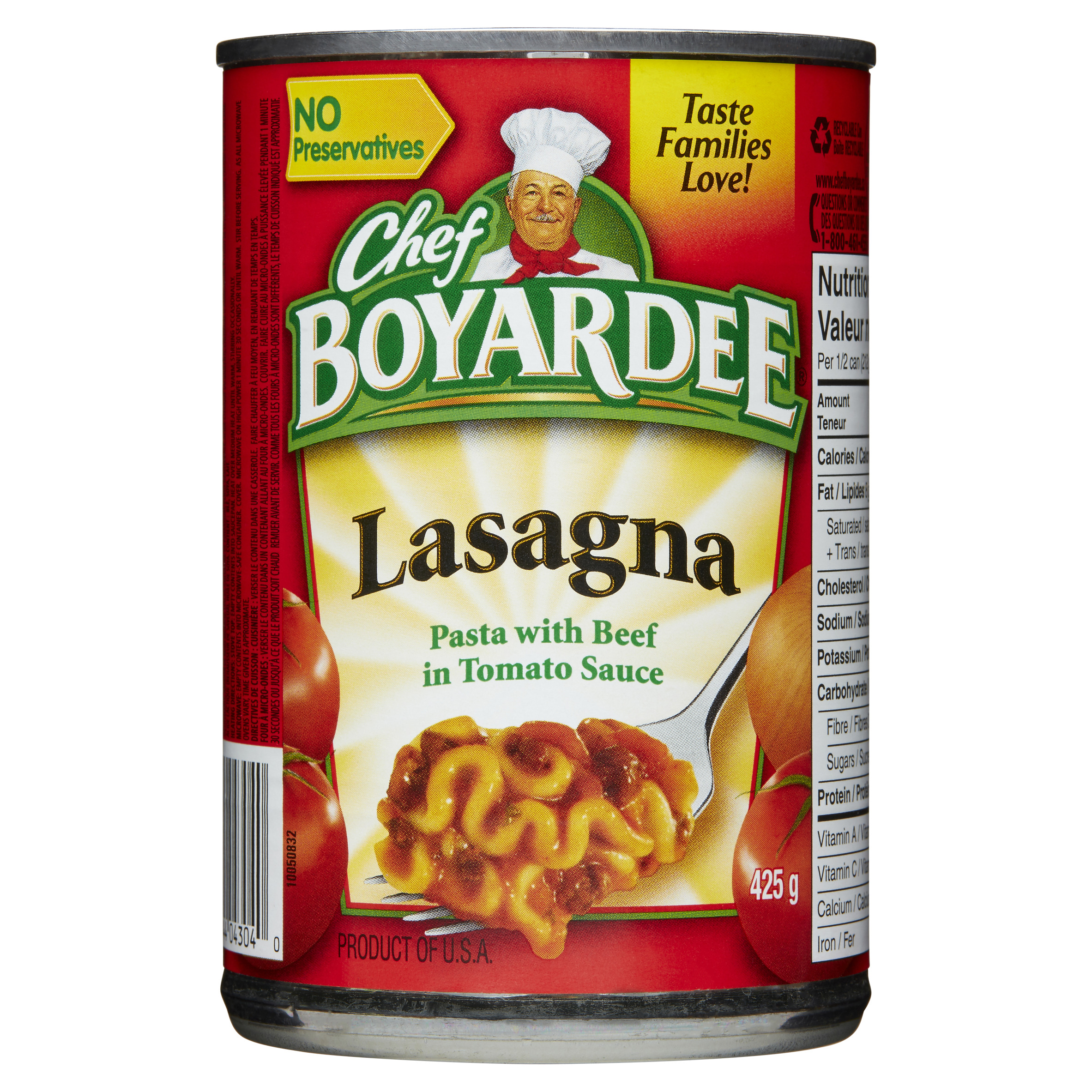 Buy Chef Boyardee Lasagna Pasta With Beef 425 g | Safeway Canada