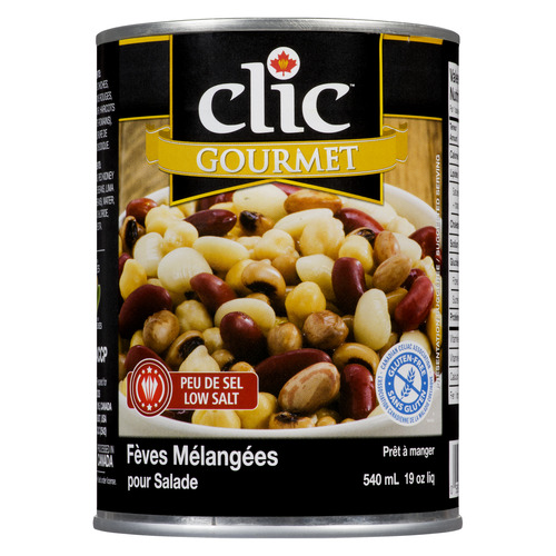 Buy Clic Gourmet Canned Mixed Beans Salad Low Salt 540 ml | FreshCo