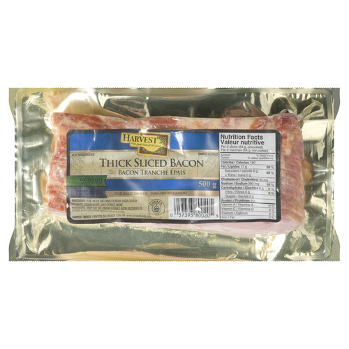 Buy Harvest Meats Sliced Thick Bacon 500 g | Sobeys Inc.
