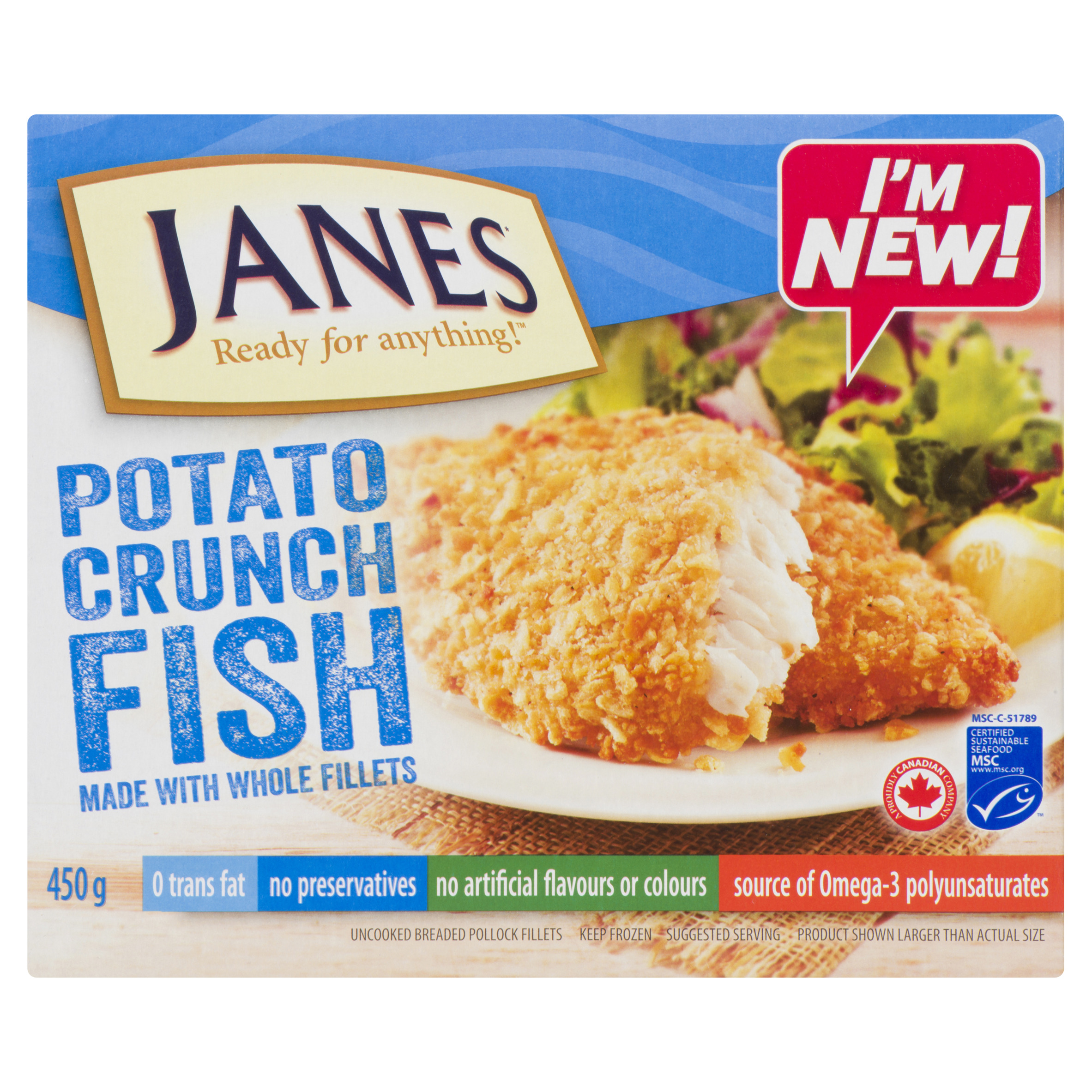 Buy Janes Frozen Pollock Fillets Potato Crunch 450 g | Safeway Canada