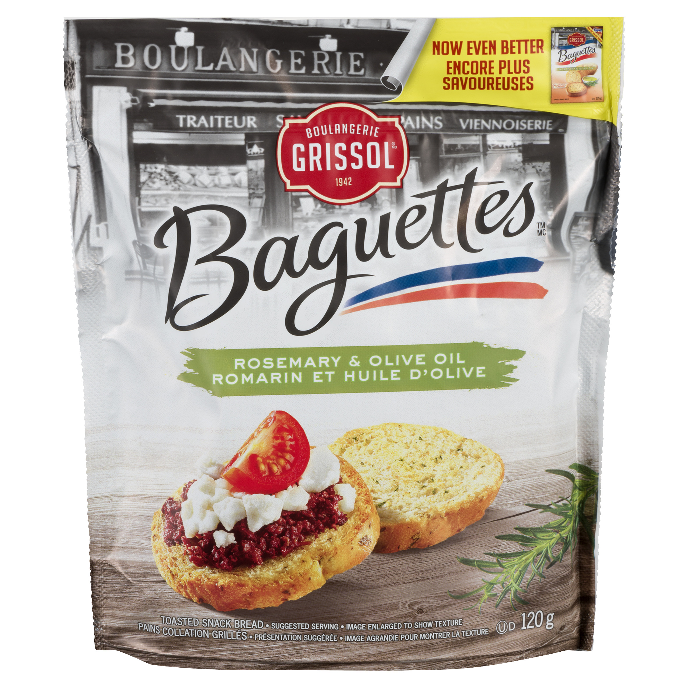 Buy Grissol Baguettes Rosemary & Olive Oil 120 g | FreshCo