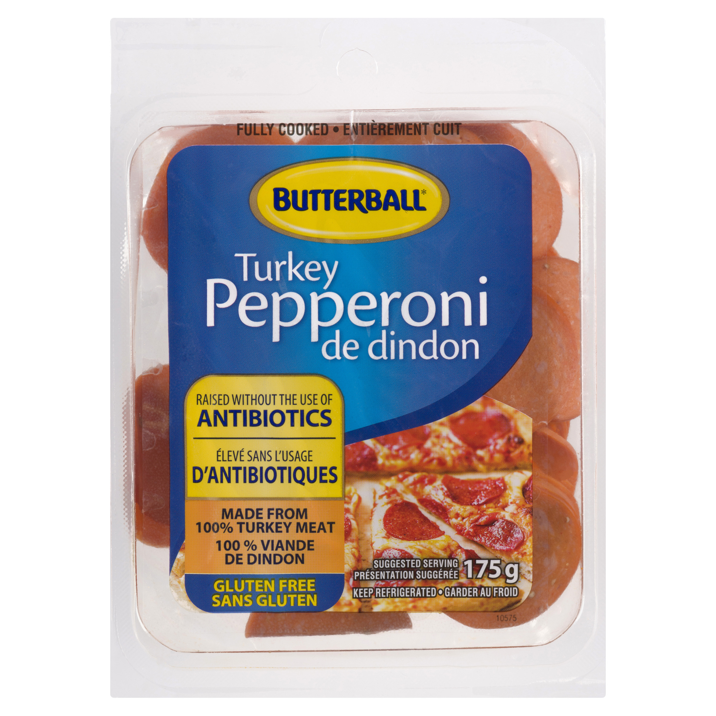 Buy Butterball Turkey Pepperoni Sliced Meat 175 g | Foodland