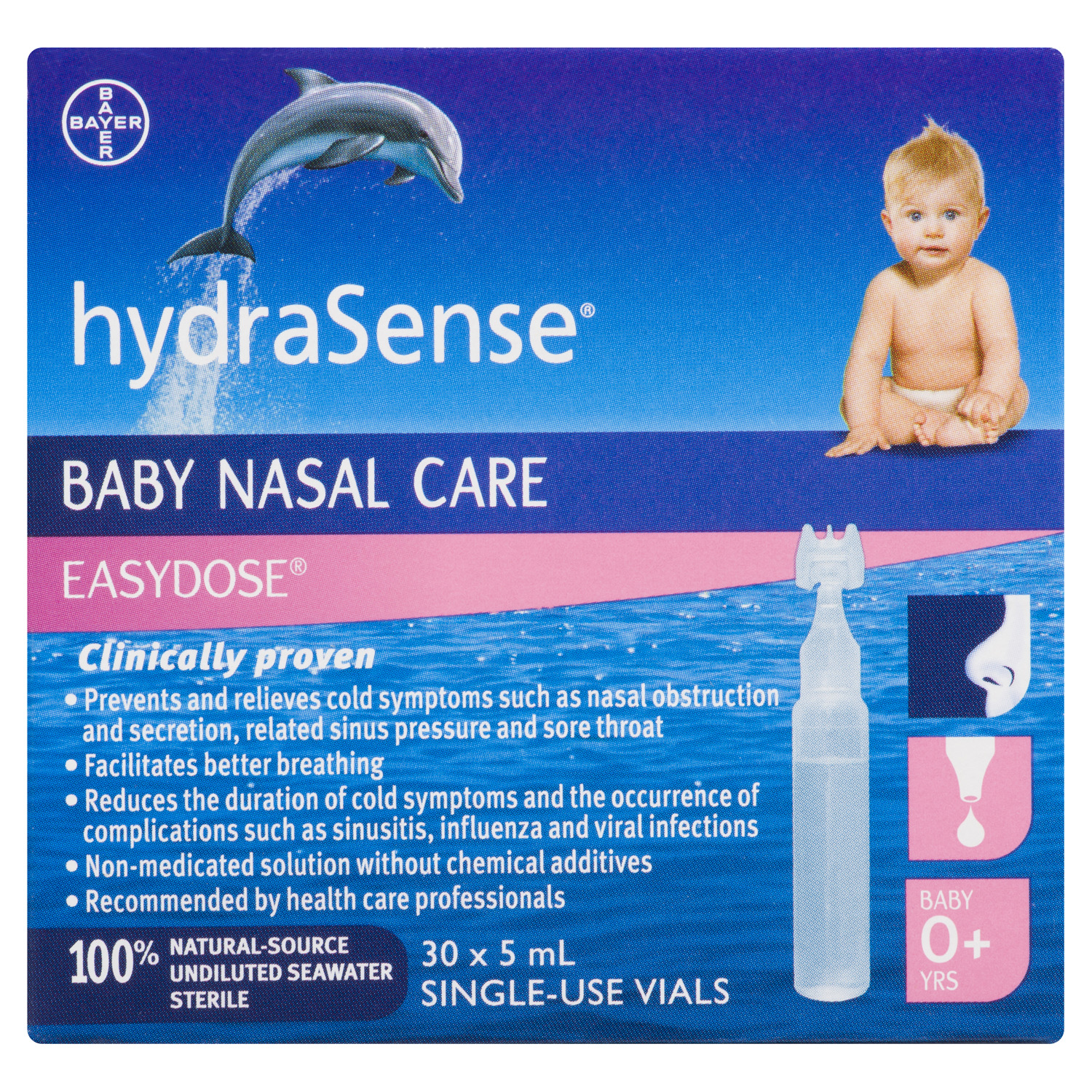 Buy HydraSense Hydrating Easy Dose Nasal Care 30 x 5 ml | Safeway Canada