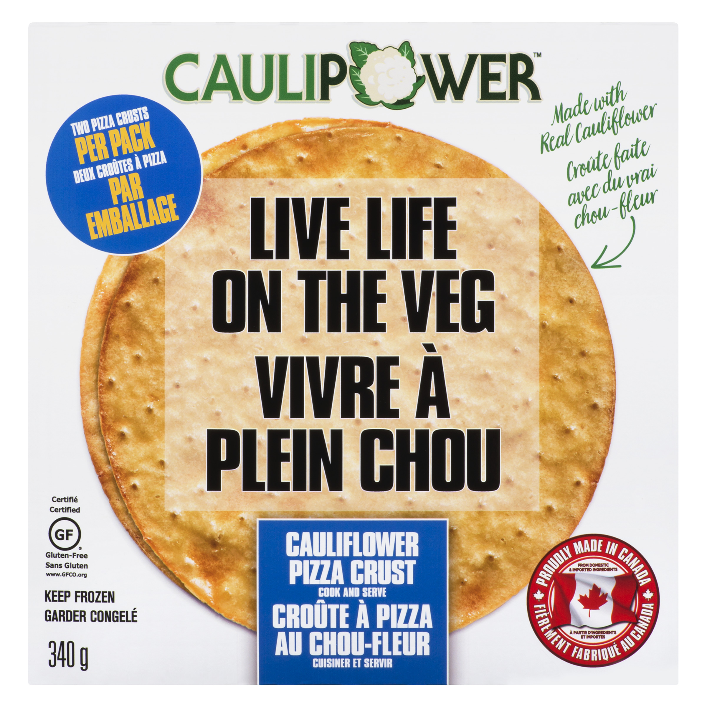 Buy Caulipower Cauliflower Pizza Crust 340 g (frozen) | Sobeys Inc.