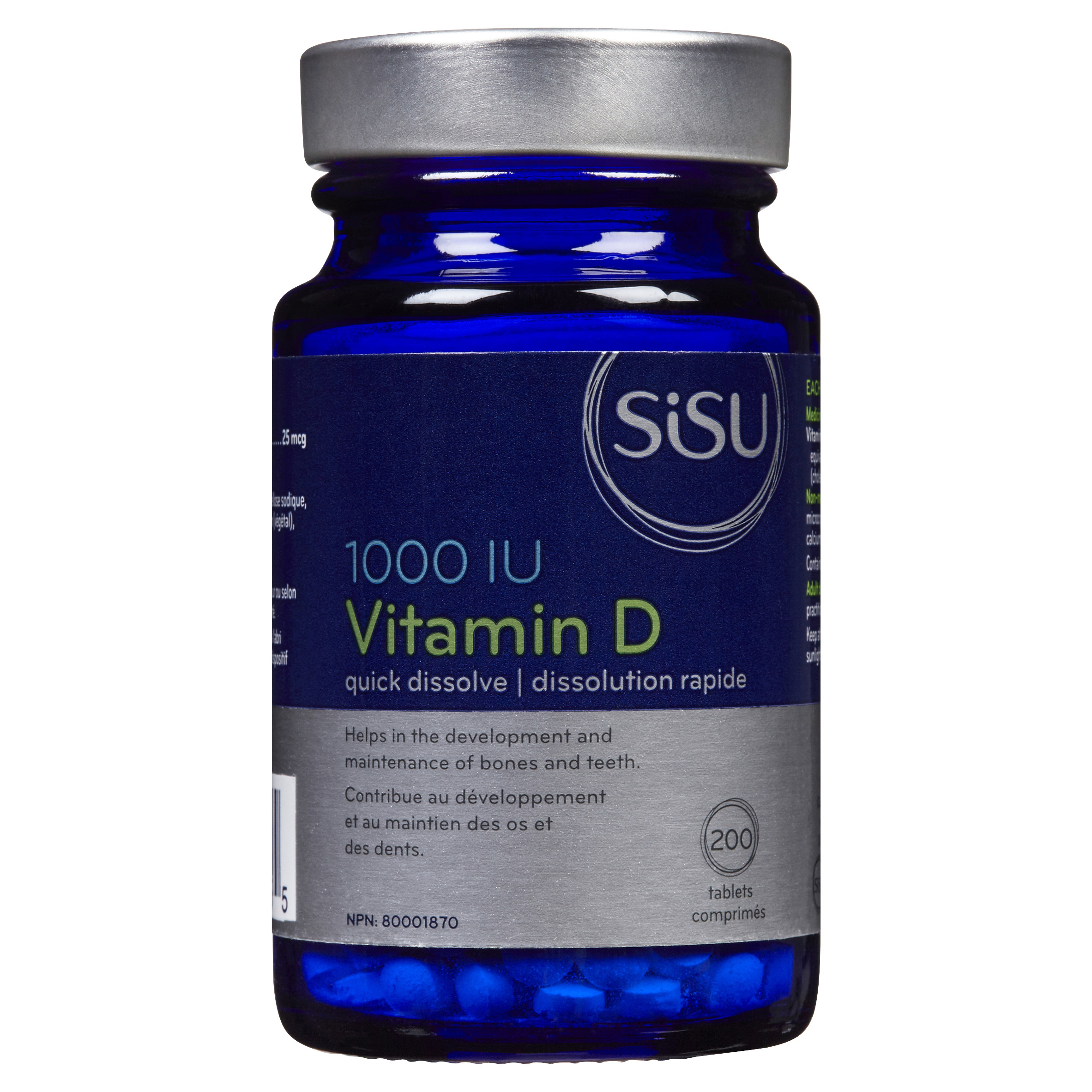 Buy Sisu Vitamin D 1000 IU 200 Tablets | Sobeys Inc.