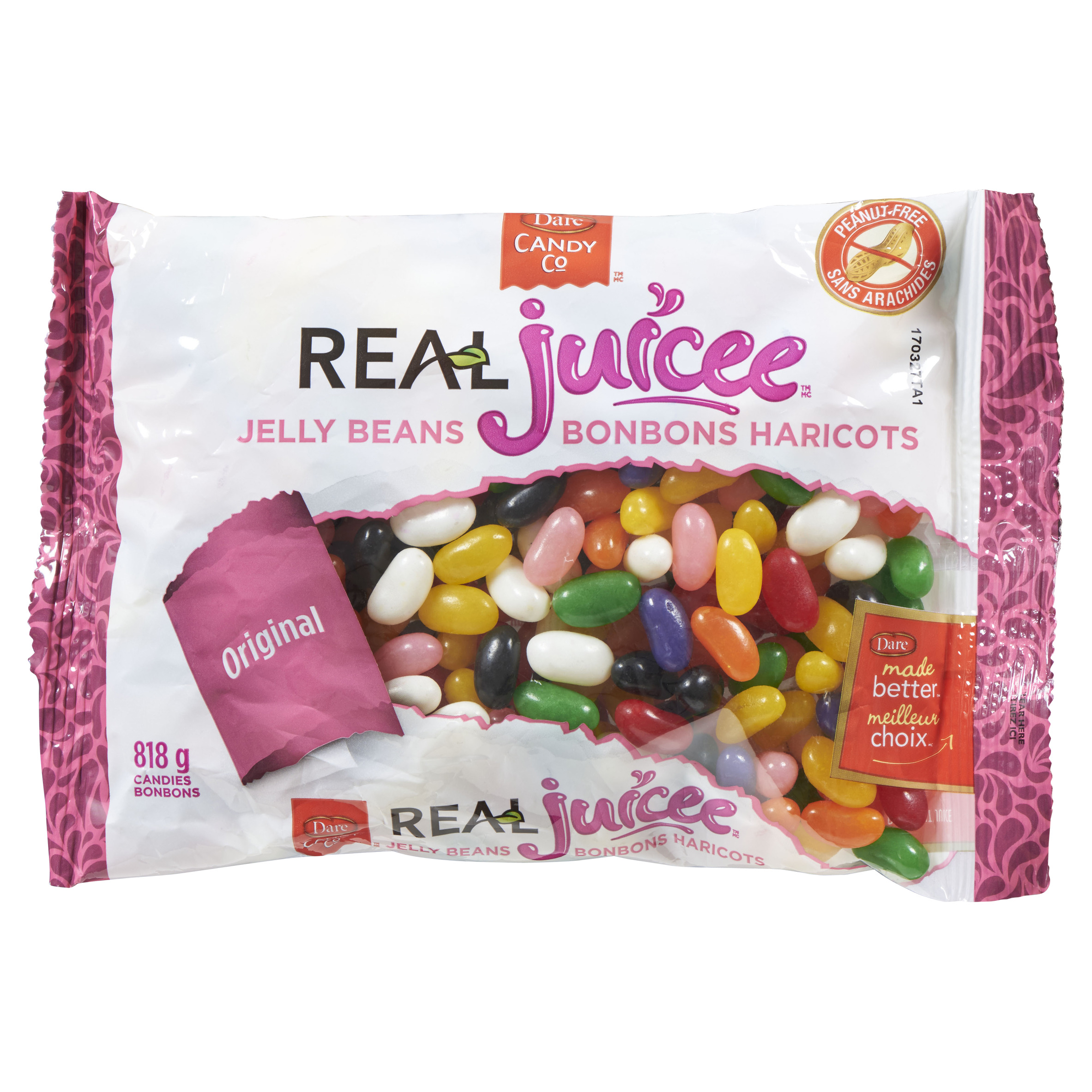Buy Dare Real Juicee Peanut-Free Candy Jelly Beans Original 818 g ...
