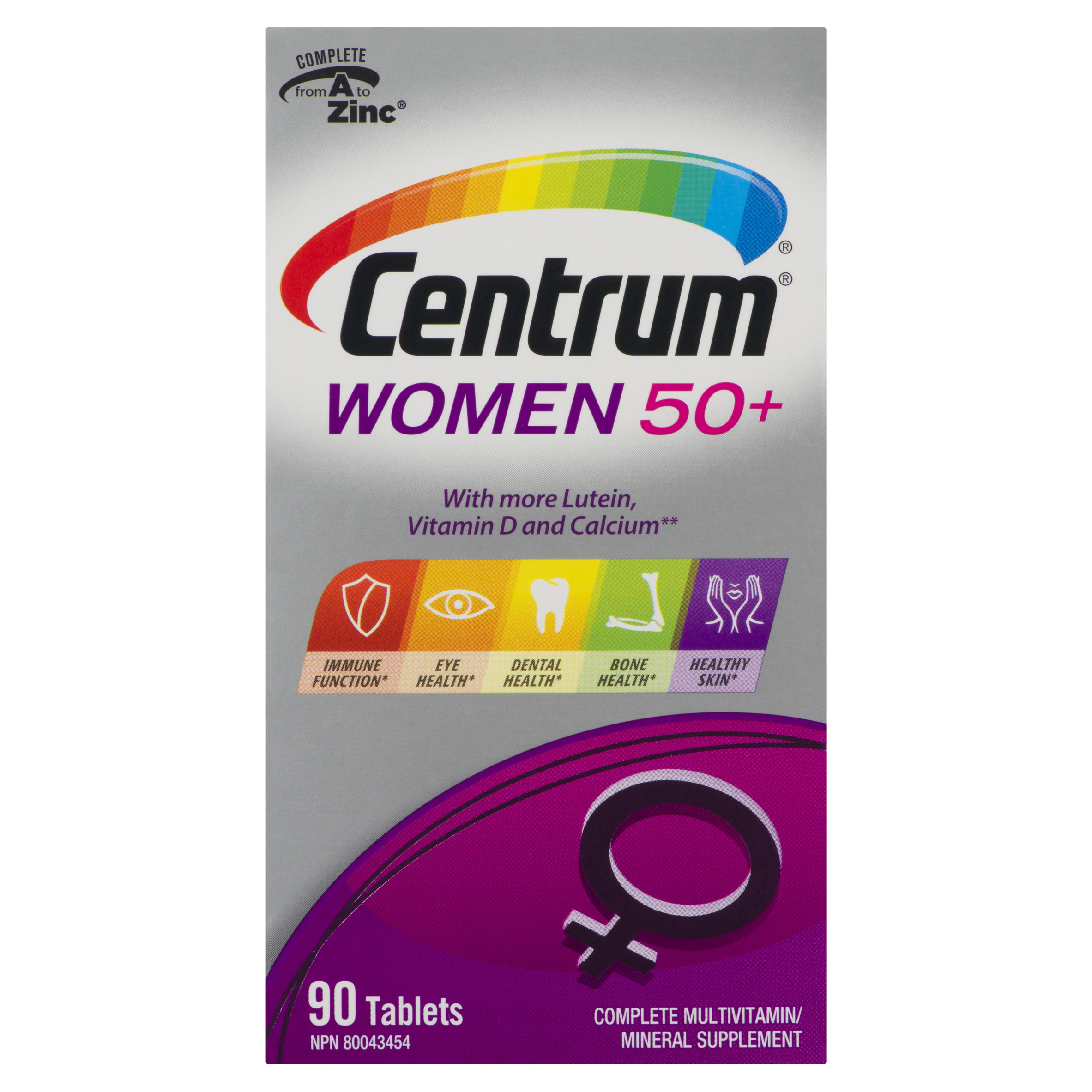 Buy Centrum Multivitamins Supplements For Women 50+ Tablets 90 Count ...