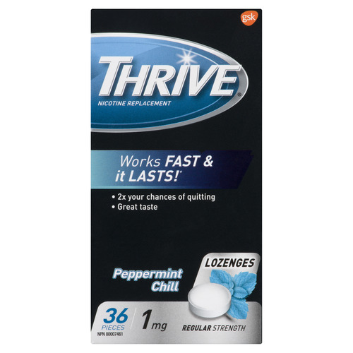 Buy Thrive 1 mg Nicotine Replacement Lozenges Peppermint Chill 36 EA ...