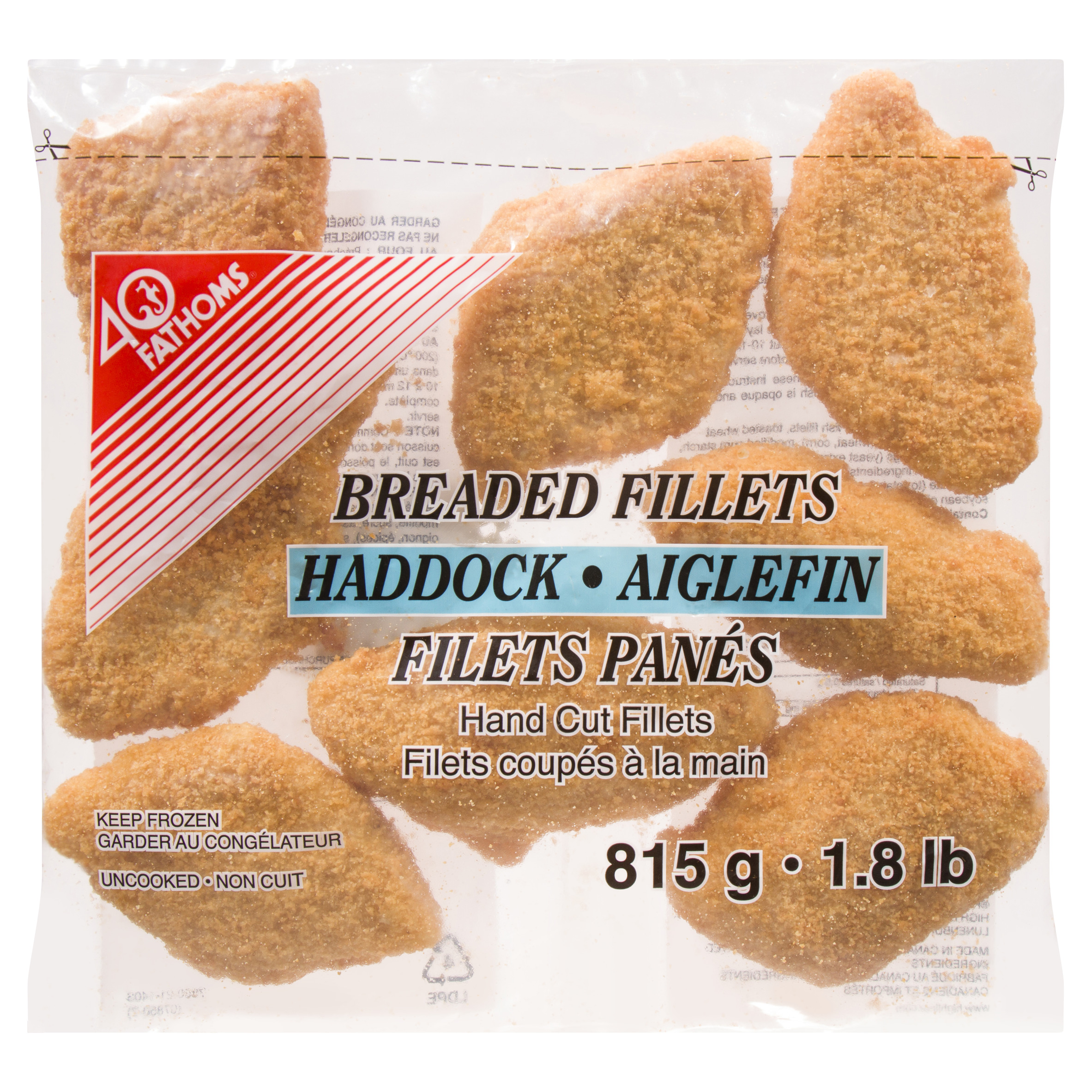 Buy 40 Fathoms Frozen Haddock Fillets Breaded 815 g | Safeway Canada