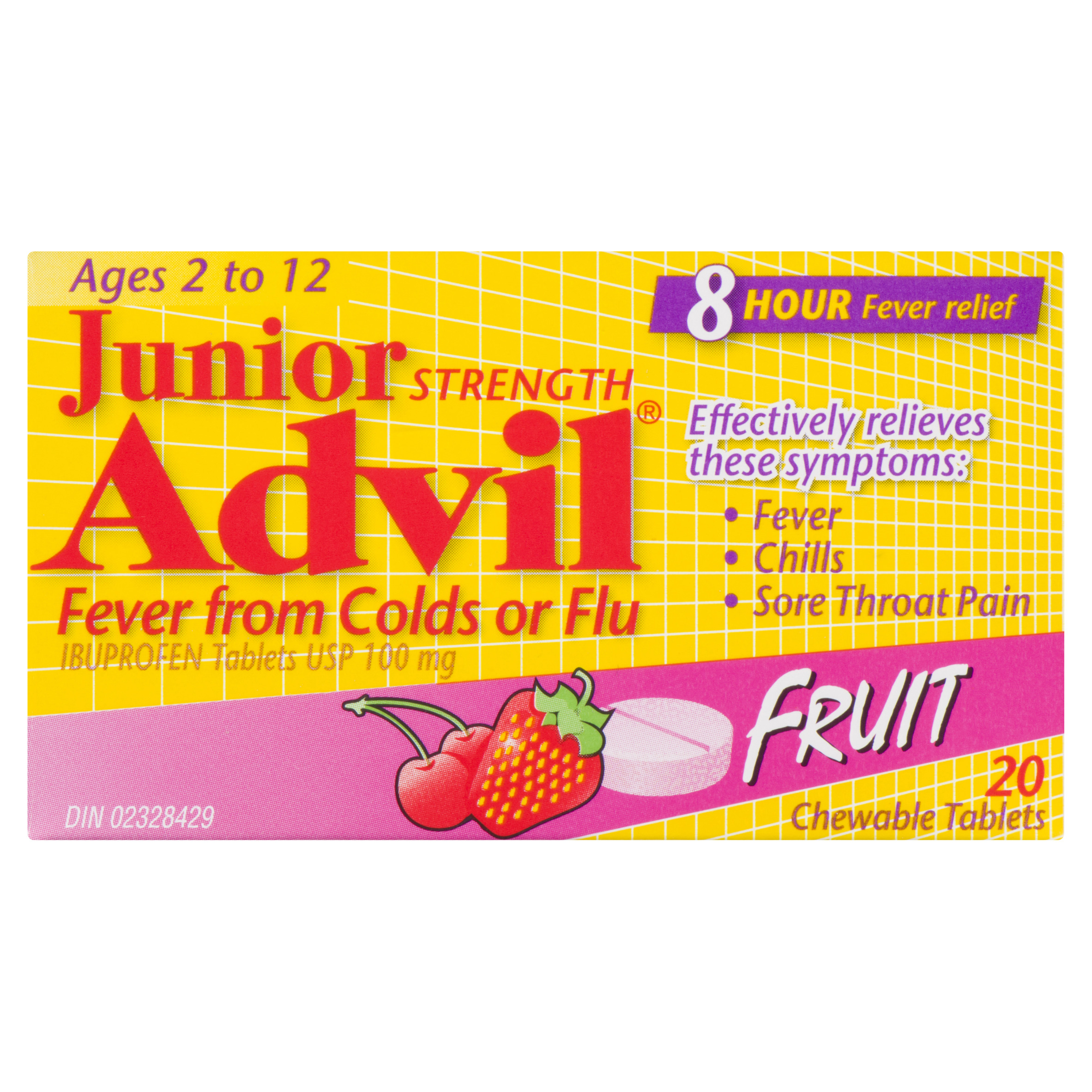 Buy Children's Advil Junior Strength Fever Cold & Flu 20 Chewable ...