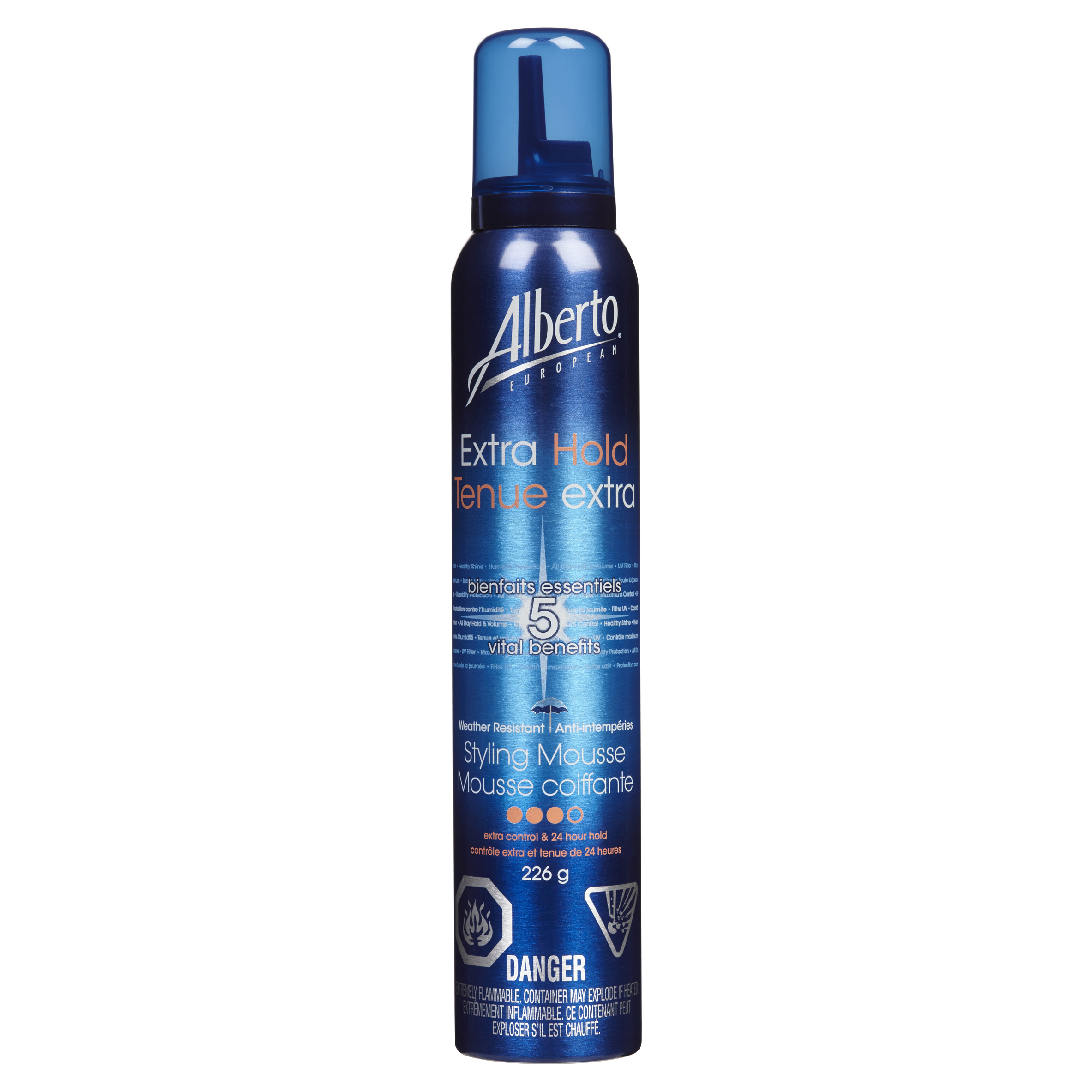 Buy Alberto European Hair Styling Mousse Extra Hold Hair Volumizer 226 ...