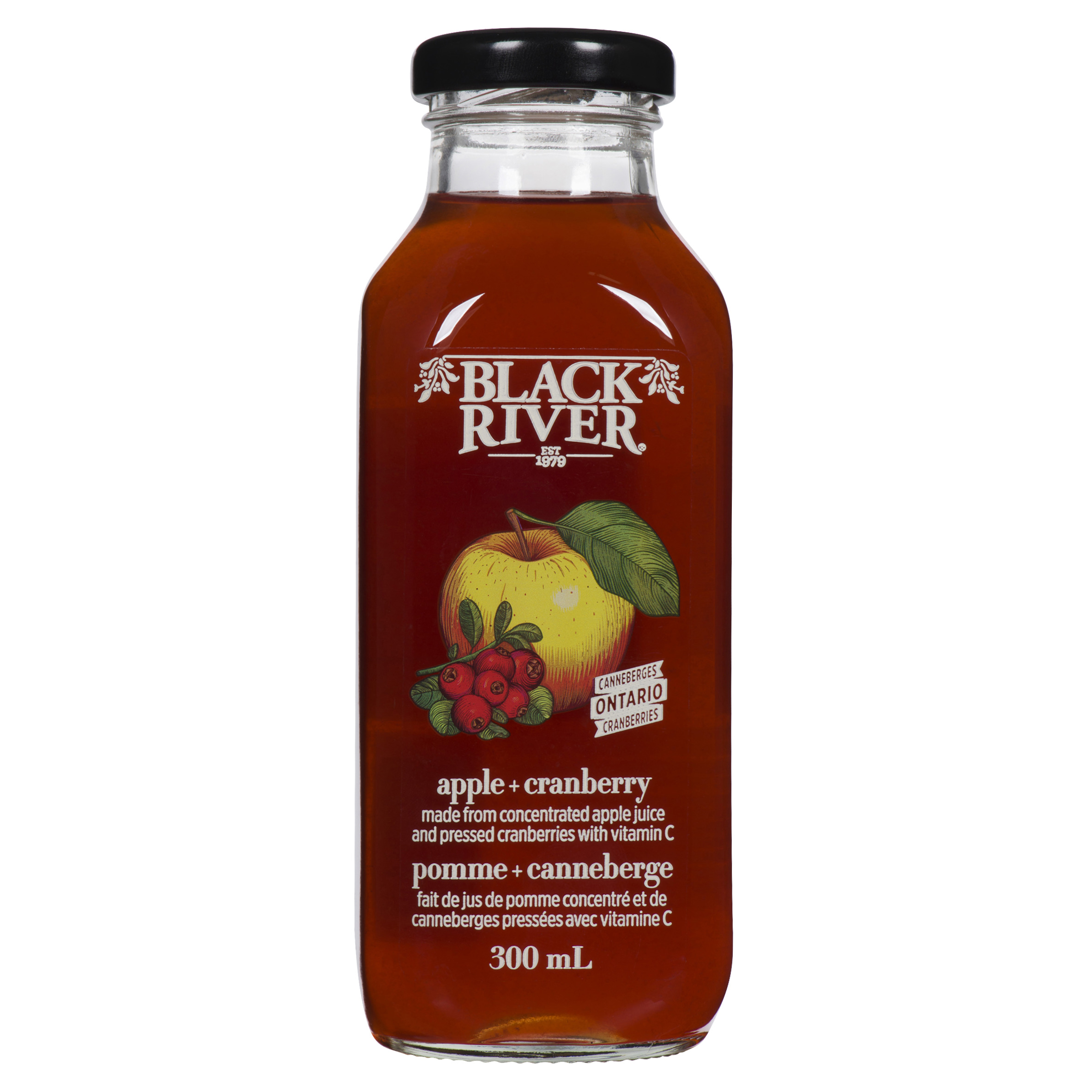 Buy Black River Juice Apple Cranberry 300 ml (bottle) | Sobeys Inc.