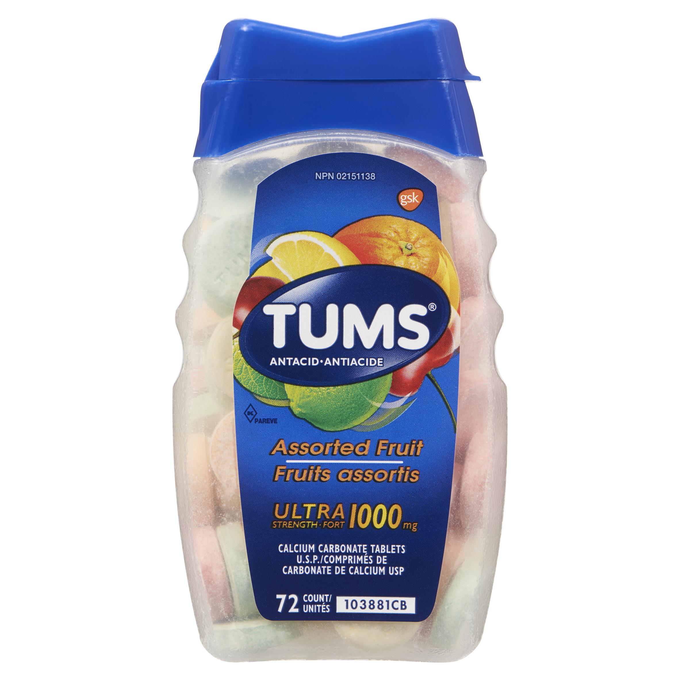 Buy Tums Ultra Antacid Assorted Fruit 72 EA | Safeway Canada