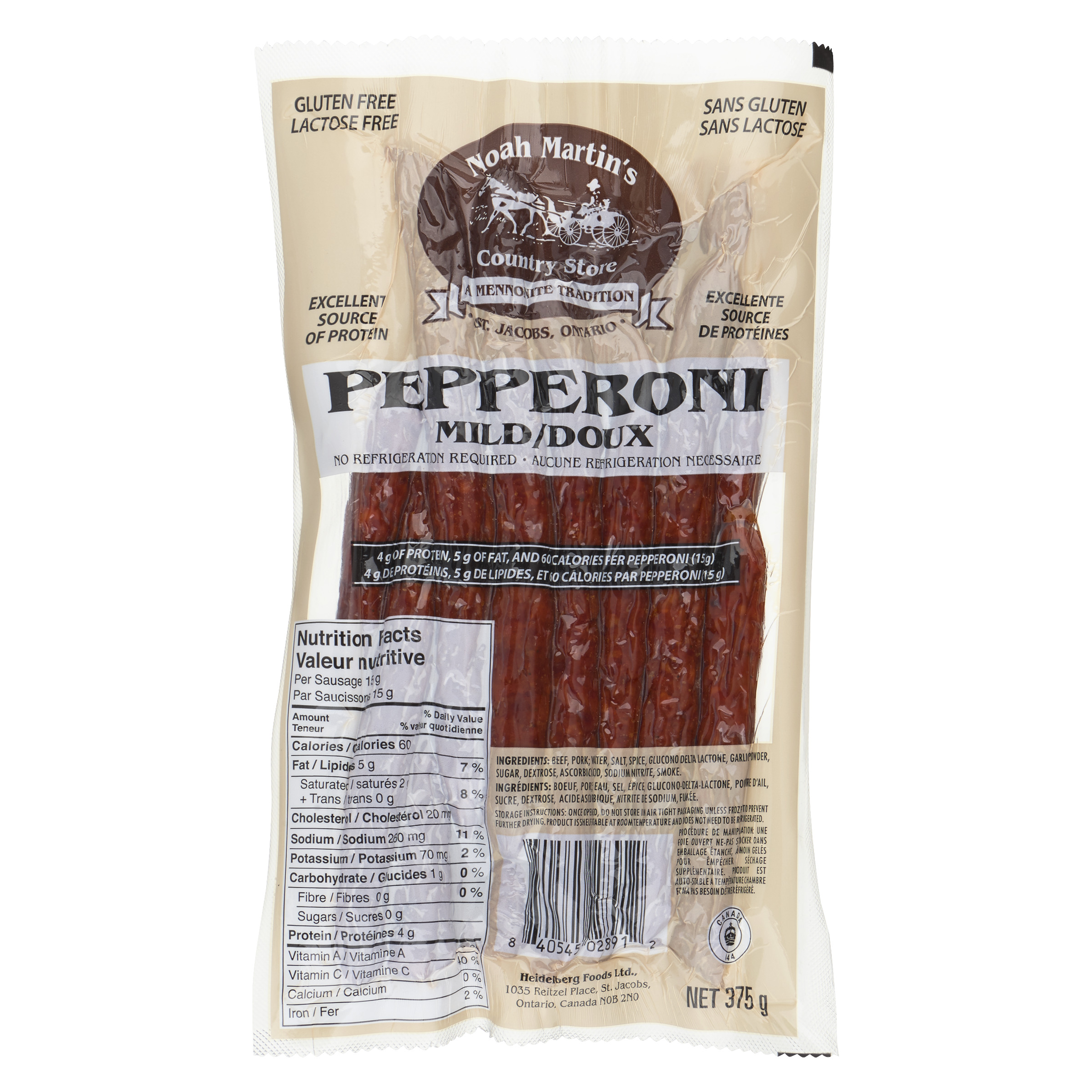 Buy Noah Martin Mild Pepperoni 375 g | Sobeys Inc.