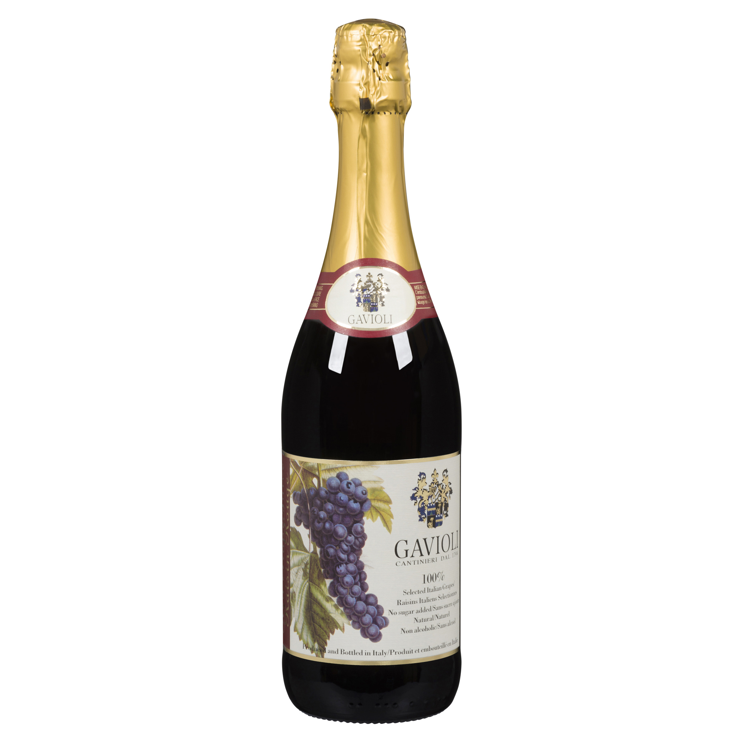 Buy Gavioli Sparkling Juice Red Grape 710 ml (bottle) | FreshCo