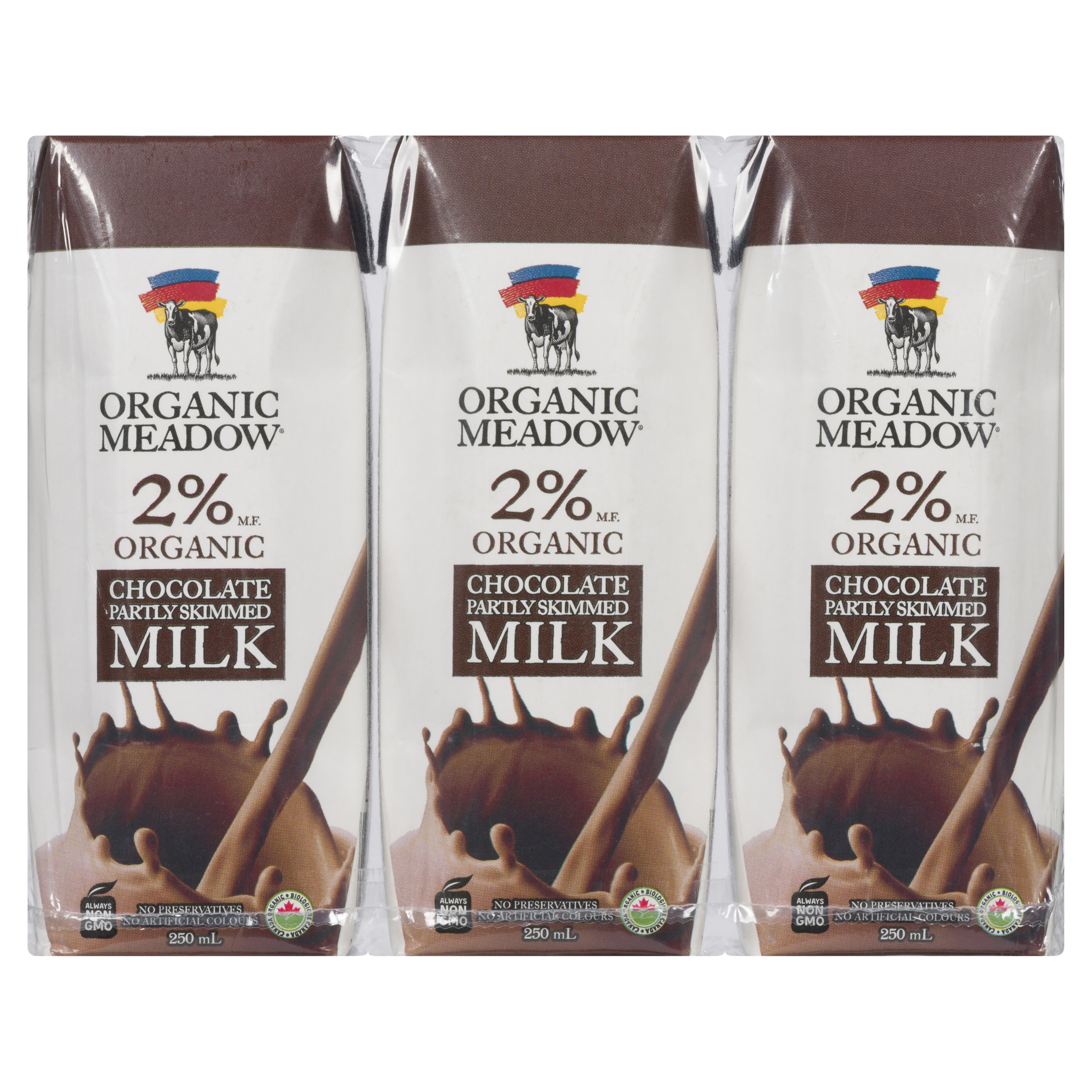 Buy Organic Meadow Organic UHT Pasteurized 2% Milk Chocolate 3 x 250 ml ...