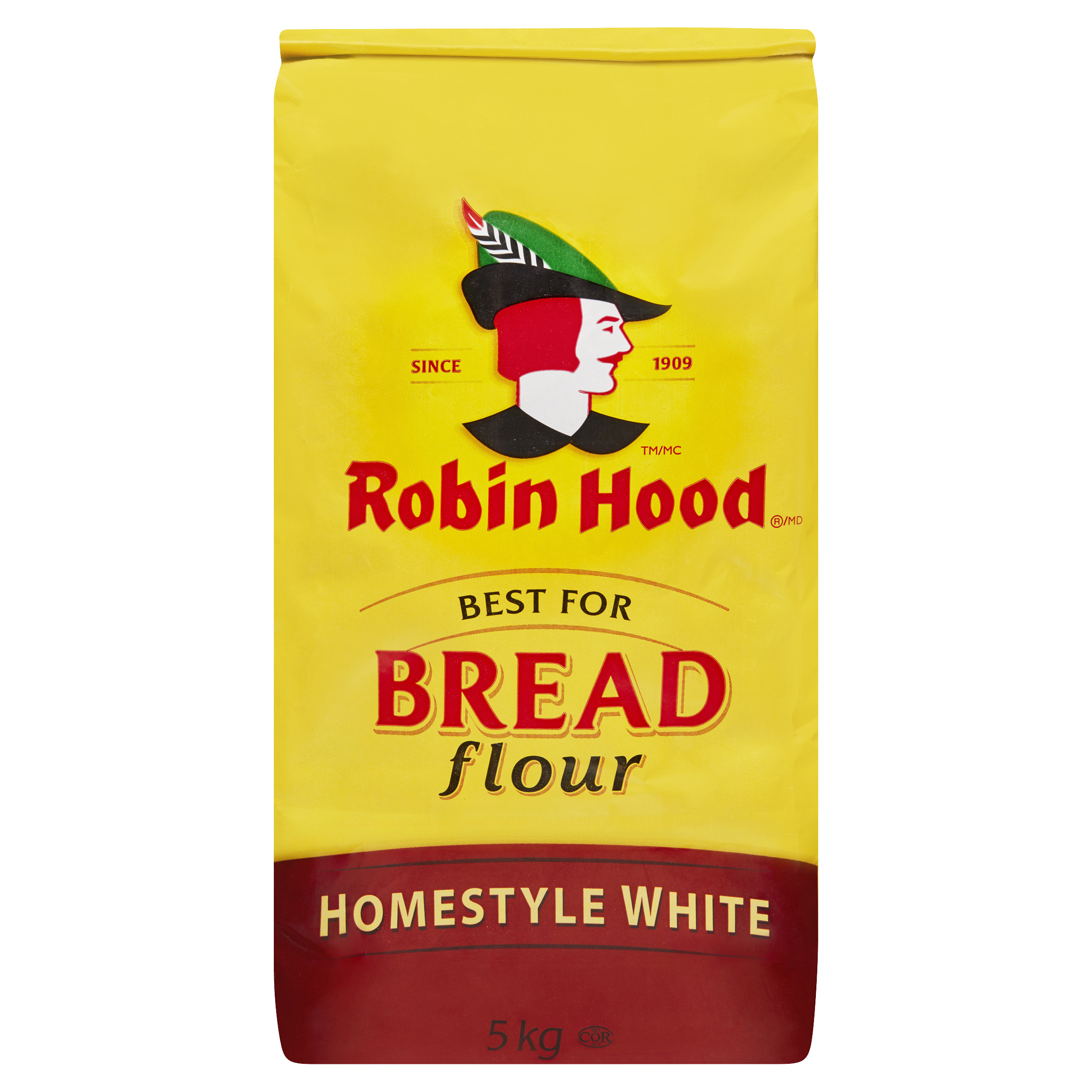 Buy Robin Hood Homestyle White Flour Best For Bread Value Size 5 kg ...