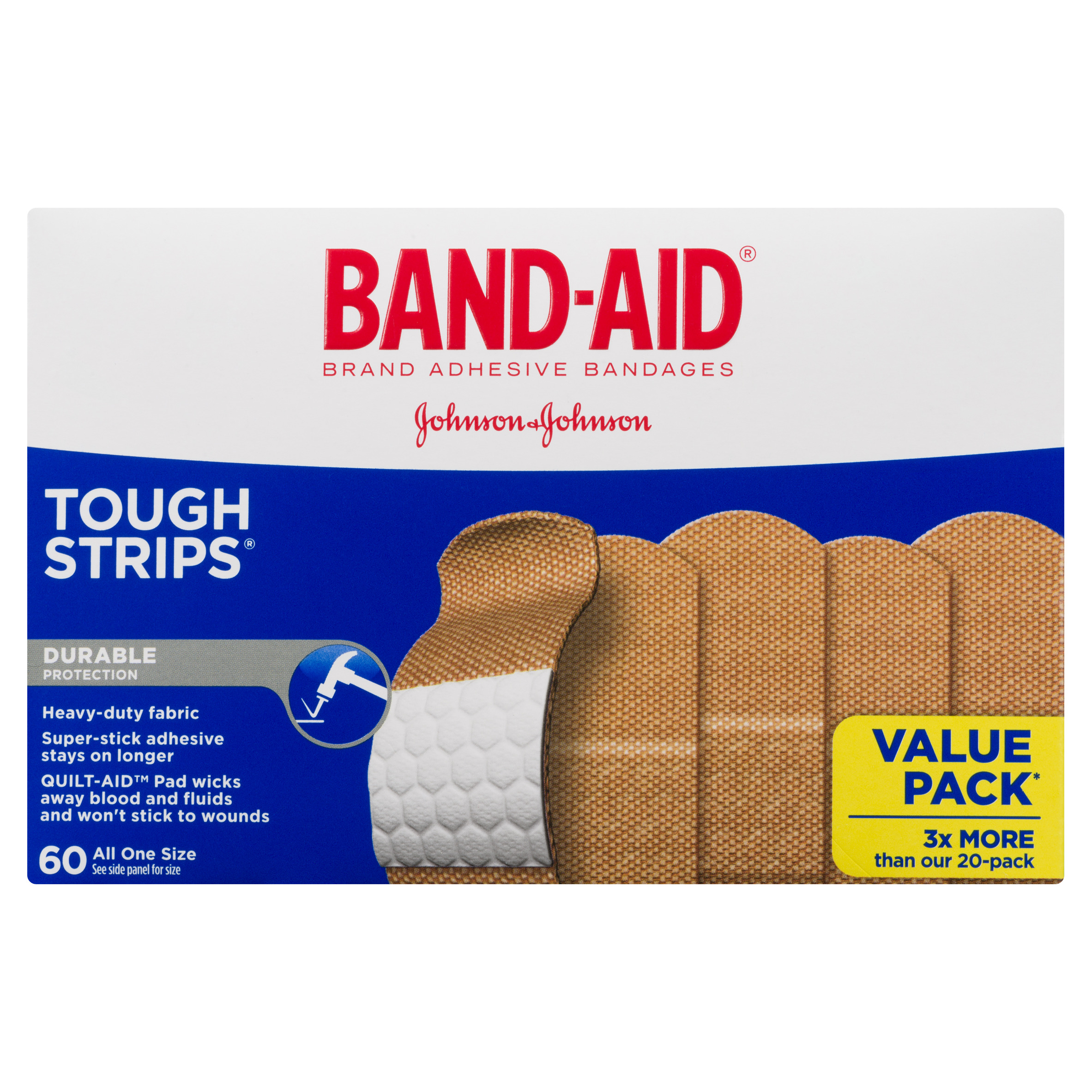 Buy Band-Aid Tough Strips Bandages 60 EA | Sobeys Inc.