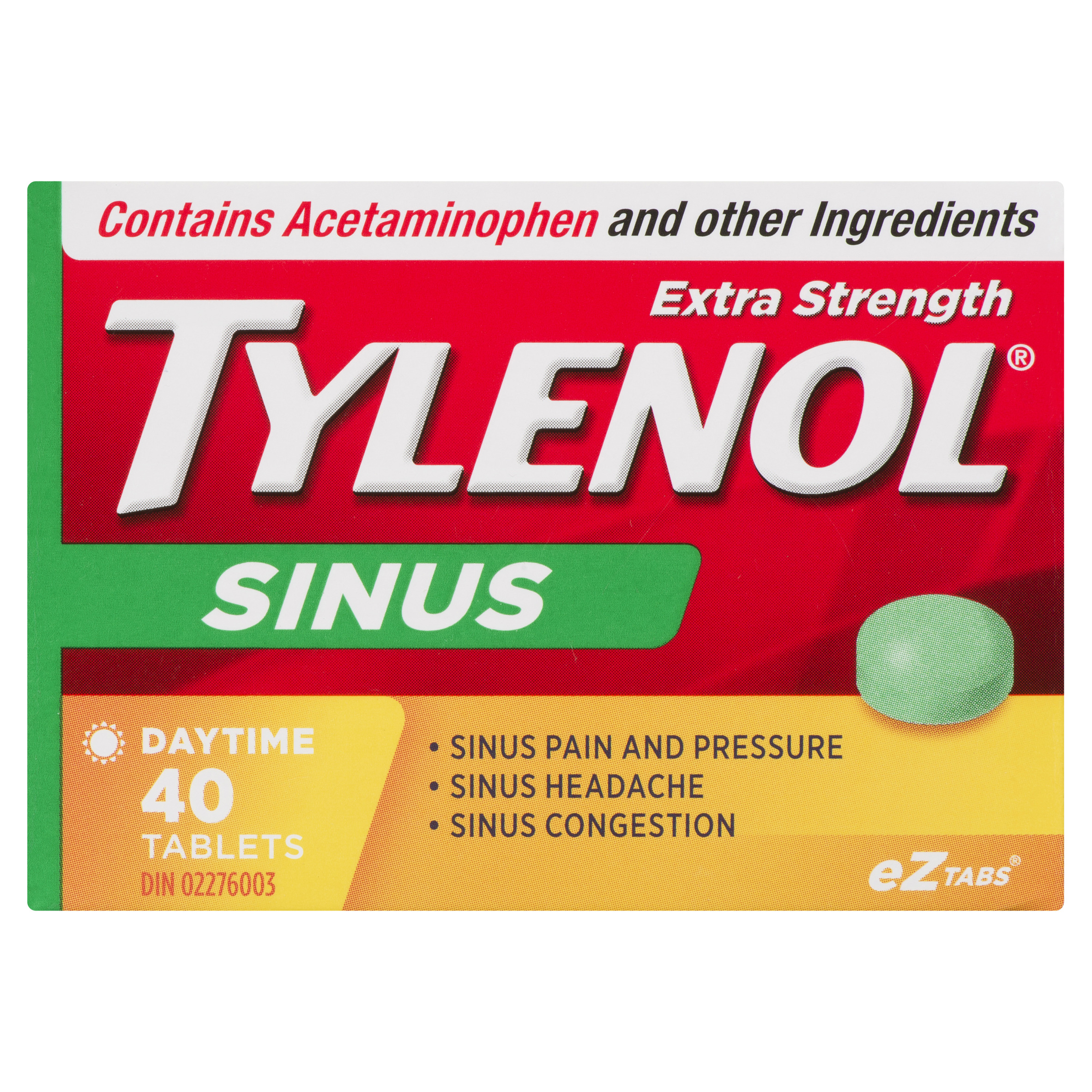 Buy Tylenol Sinus Extra Strength Daytime 40 Tablets | Safeway Canada