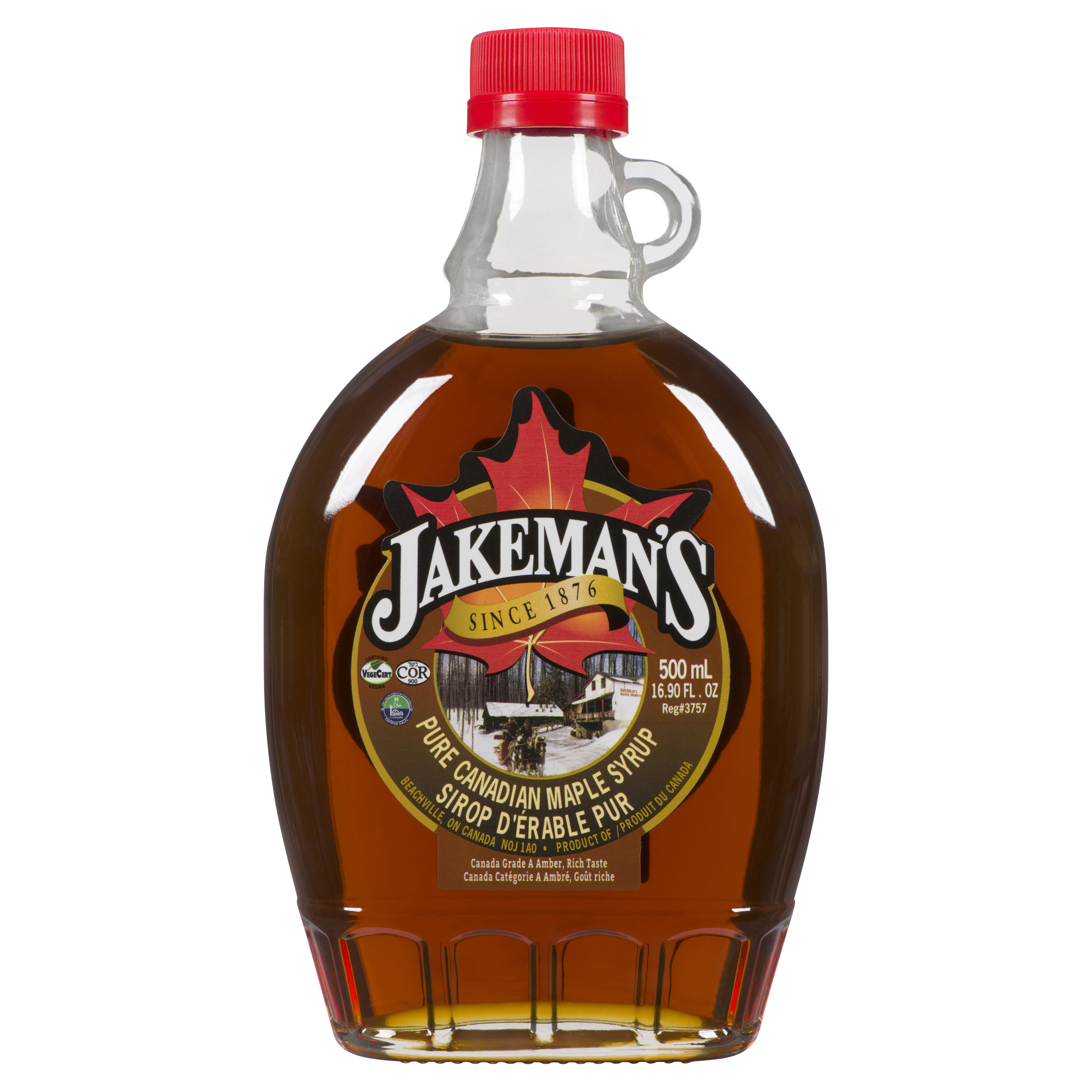 Buy Jakeman's Maple Syrup Kent Glass Bottle 500 ml | Safeway Canada