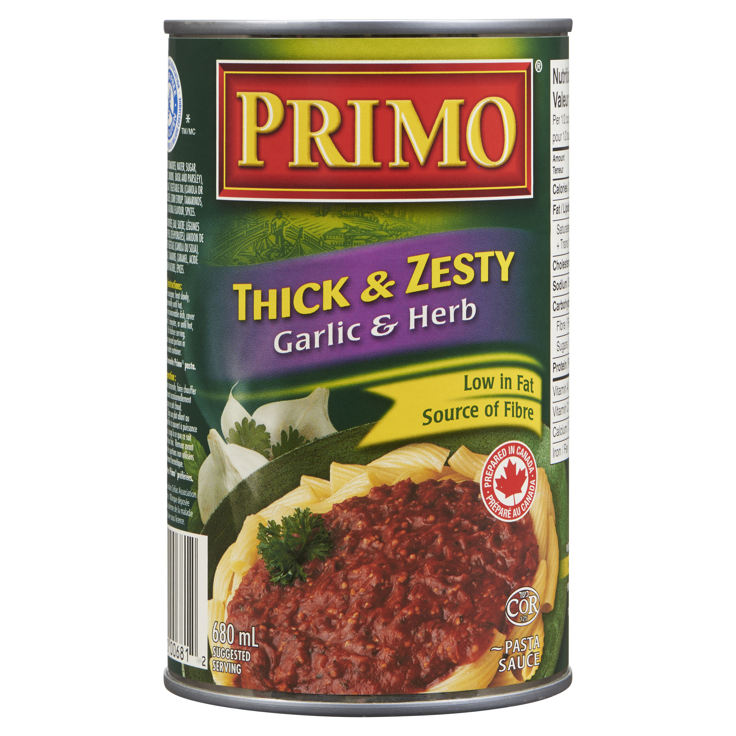 Buy Primo Pasta Sauce Garlic And Herb 680 ml | FreshCo