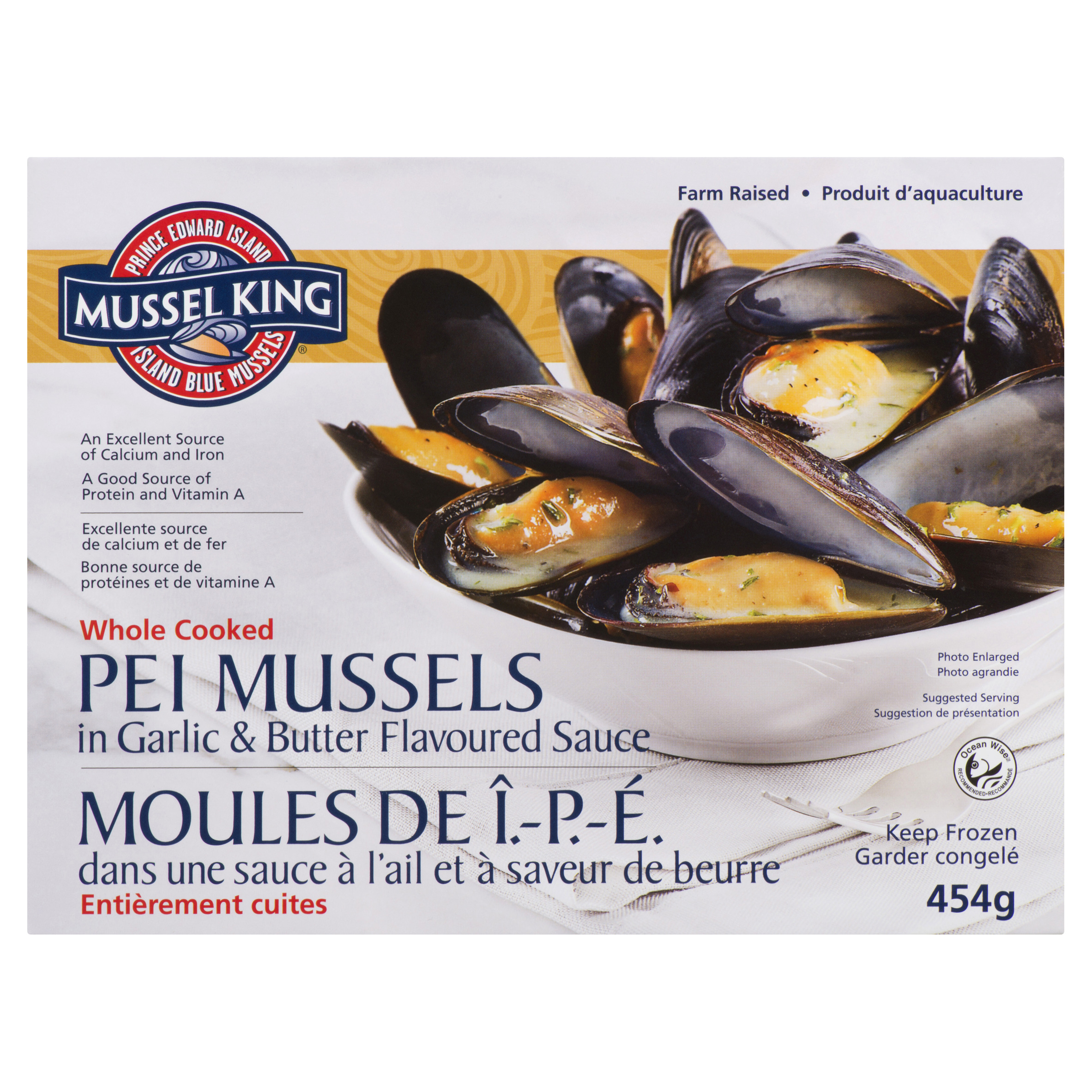 Buy Mussel King PEI Frozen Mussels in Garlic Butter Sauce 454 g ...