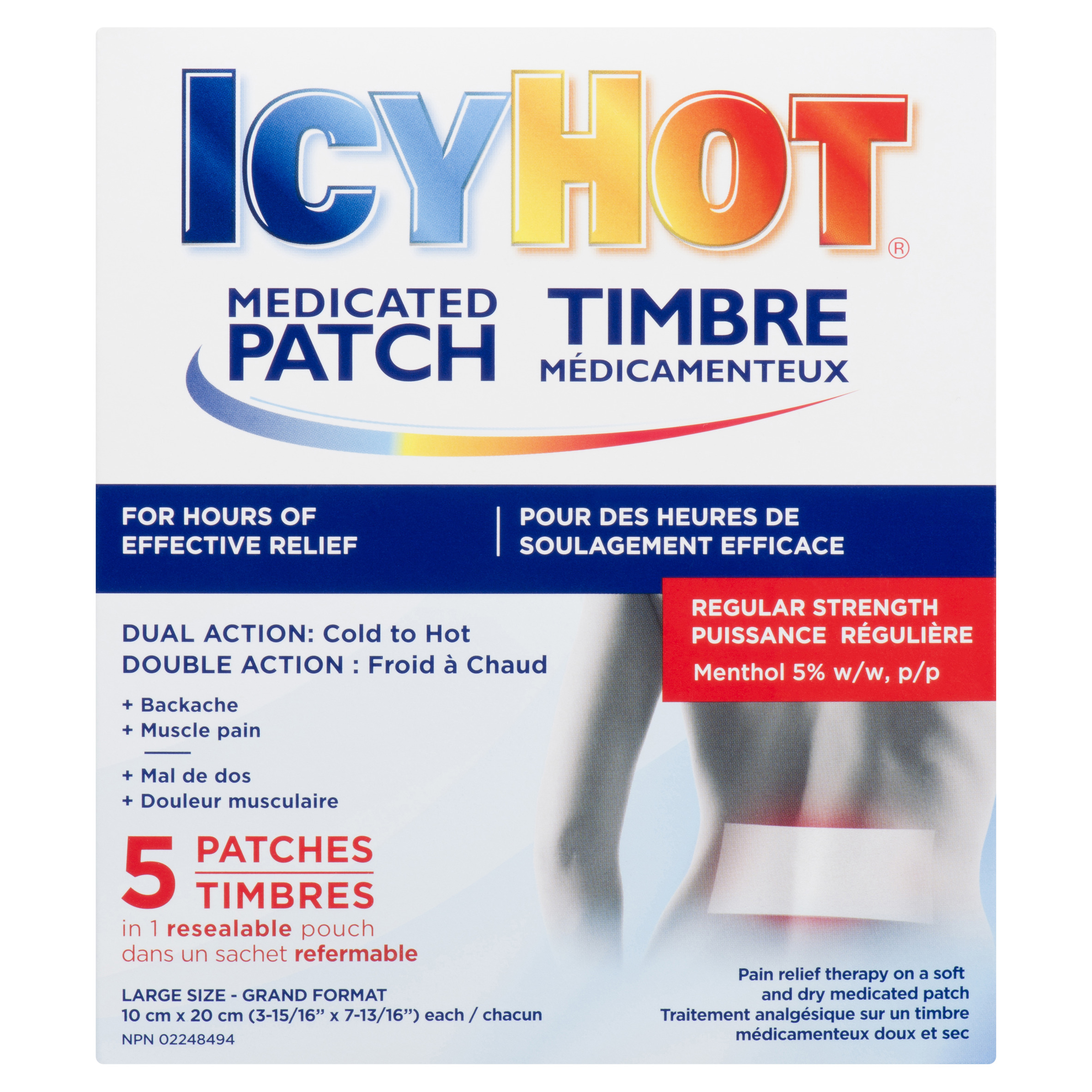 Buy Icy Hot Medicated Back Patch Large 5 EA | Sobeys Inc.