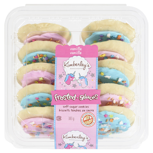 Buy Kimberley's Bakeshoppe Frosted Sugar Unicorn Cookies 383 G (frozen ...