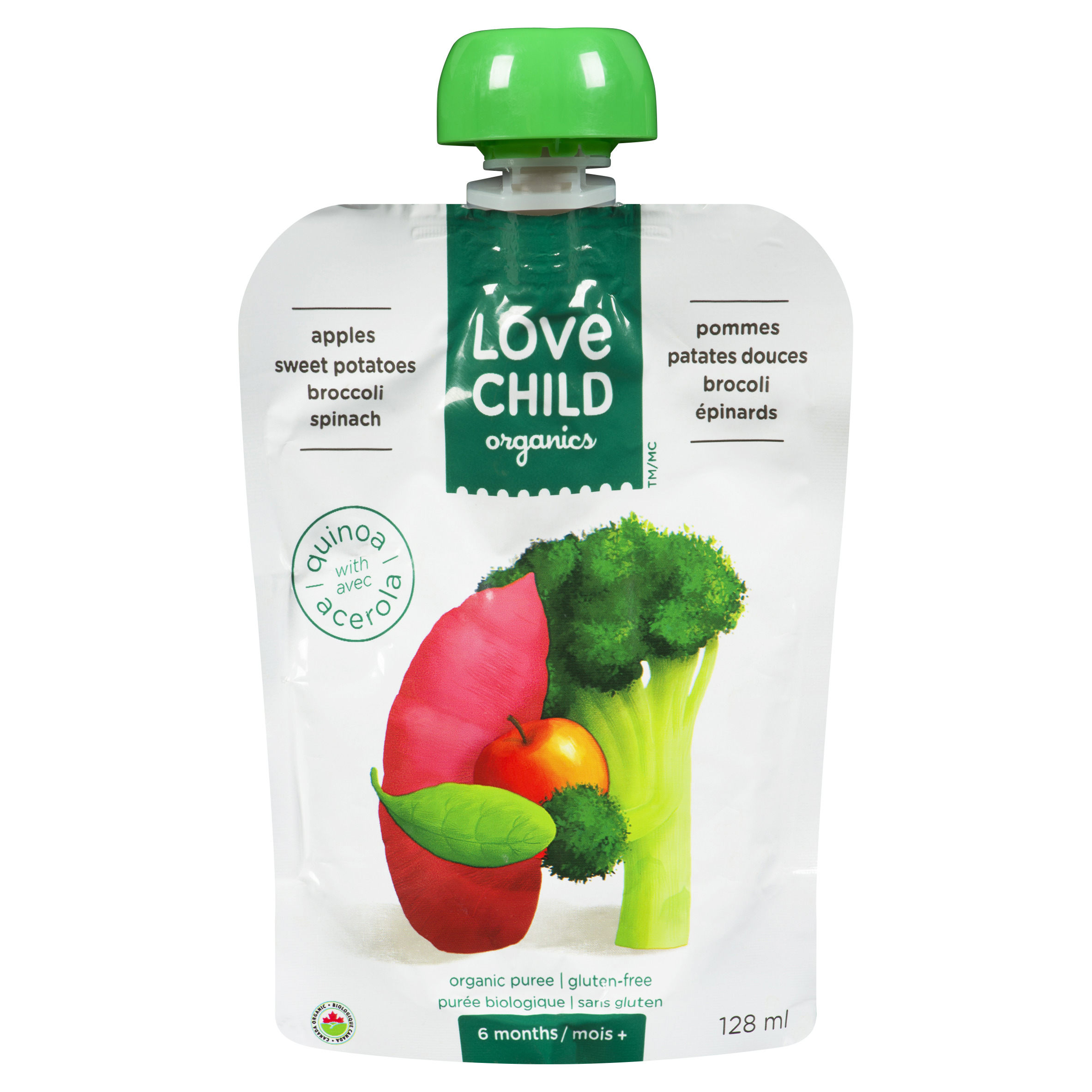Buy Love Child Organics Baby Food Apple Sweet Potato Broccoli & Spinach ...