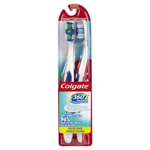 Buy Colgate Toothbrushes 360 Extra Clean Soft 2 Pack | FreshCo
