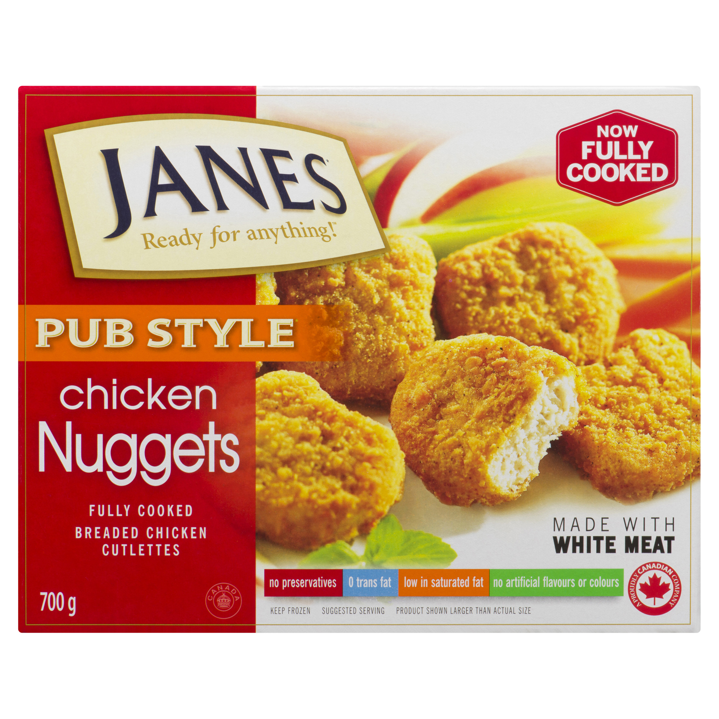 Buy Janes Fully Cooked Frozen Chicken Breast Nuggets 700 g | Sobeys Inc.
