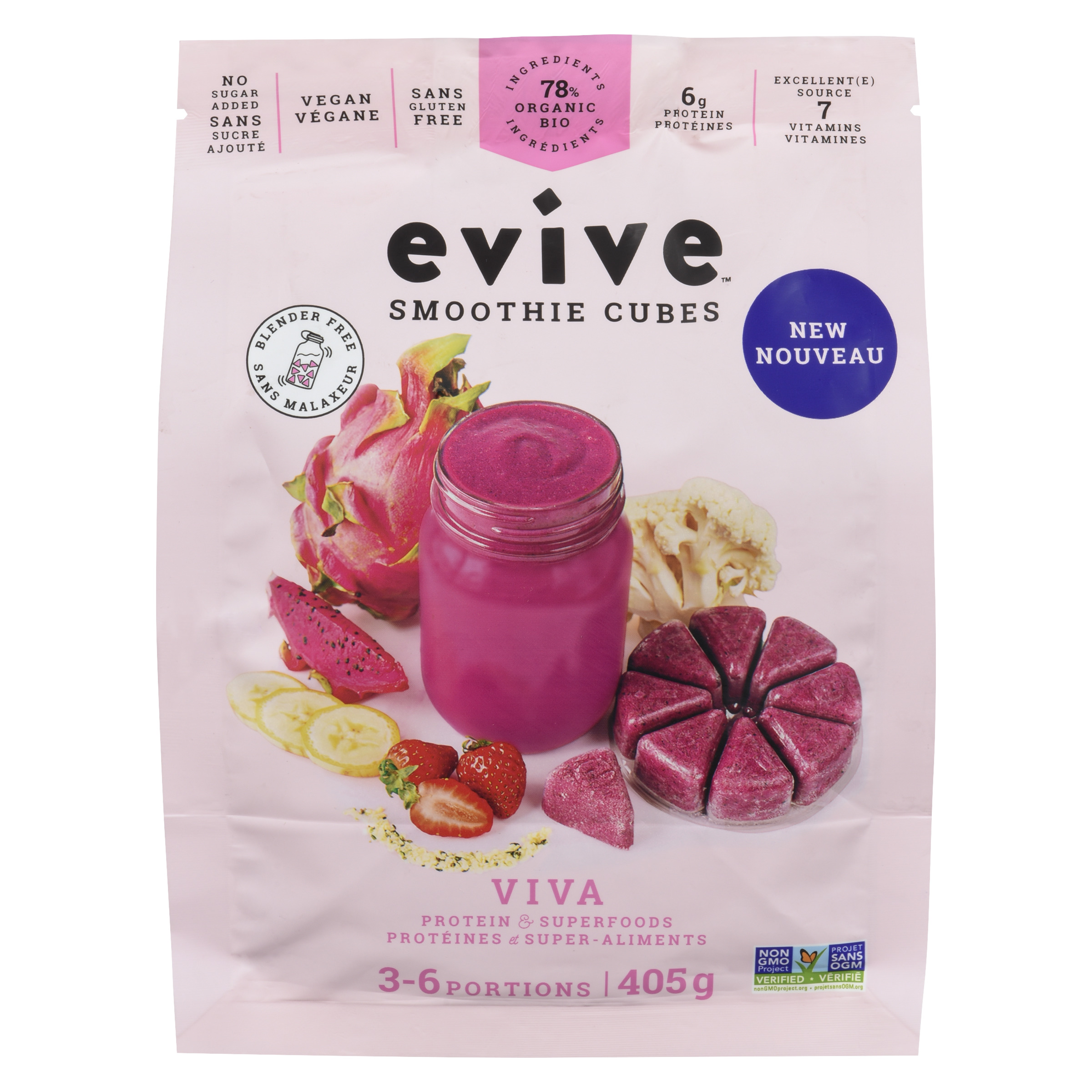 Buy Evive Gluten-Free Frozen Smoothie Cubes Viva 405 g | Safeway Canada