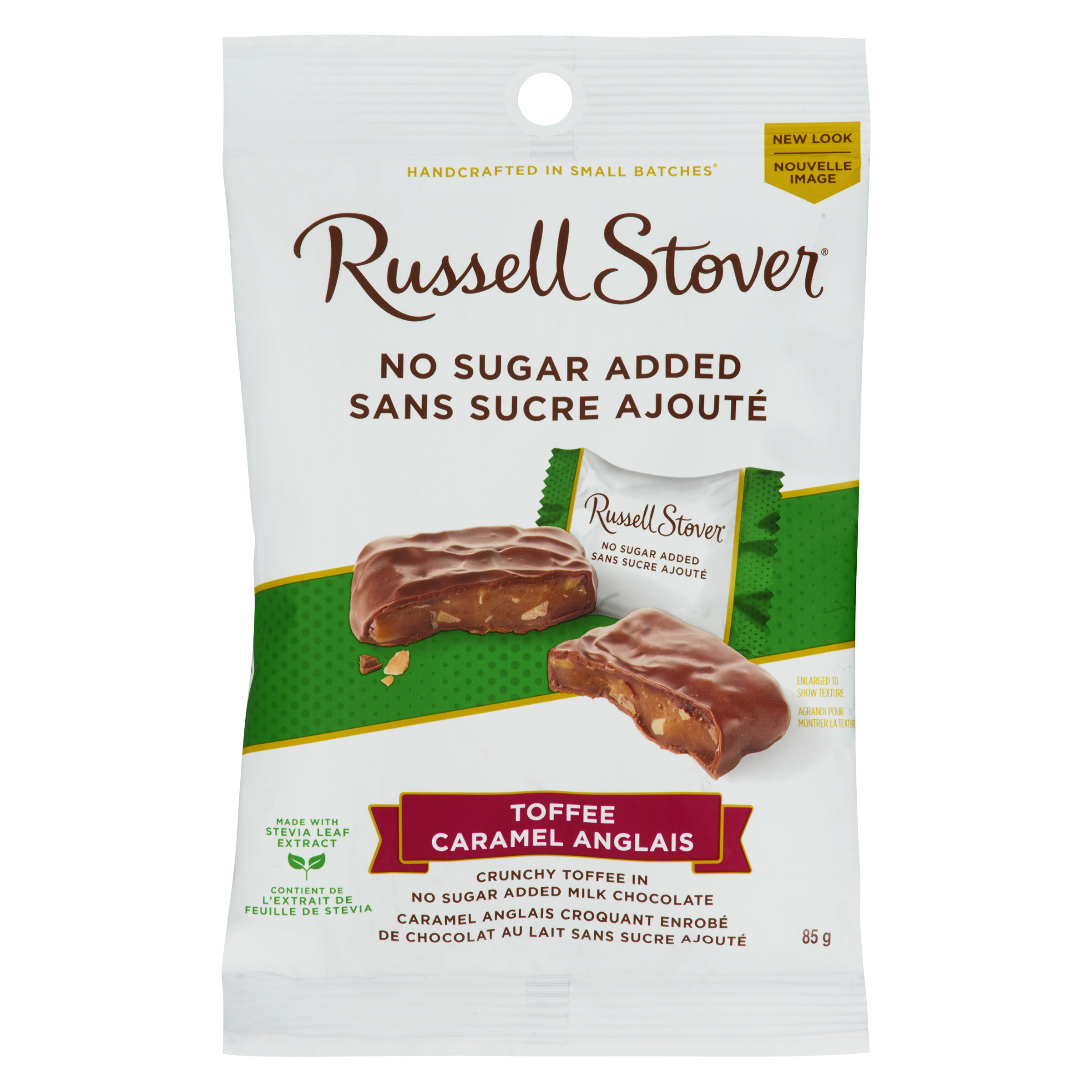 Buy Russell Stover No Sugar Added Chocolate Bag Toffee Caramel 85 g ...