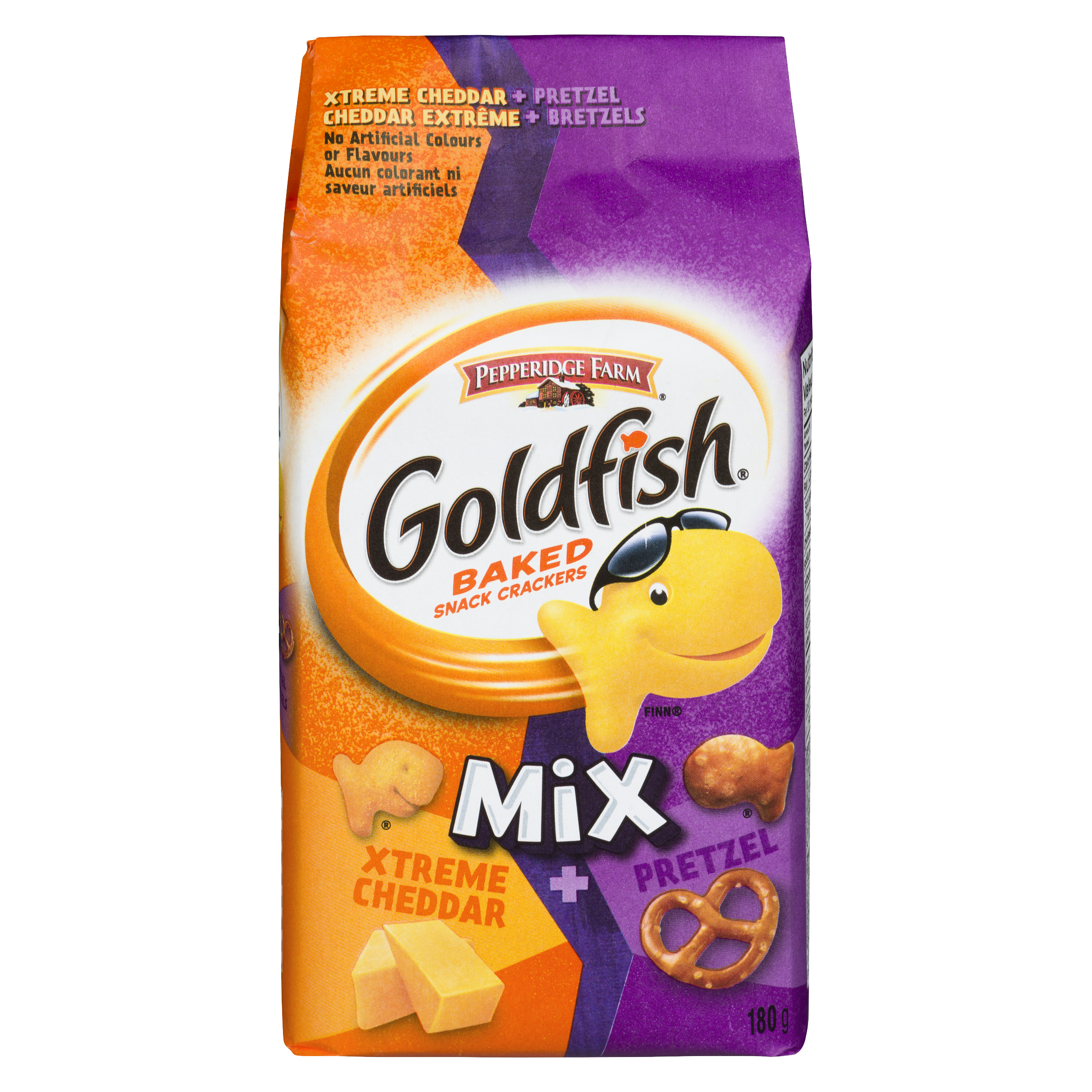 Buy Pepperidge Farm Gold Fish Mix Xtreme Cheddar + Pretzel 180 g ...
