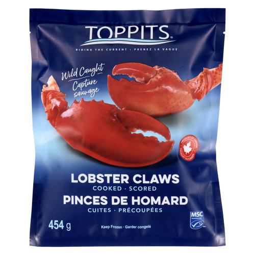 Buy Toppits Frozen Arm in Shell Cooked Lobster Claw 454 g | Sobeys Inc.