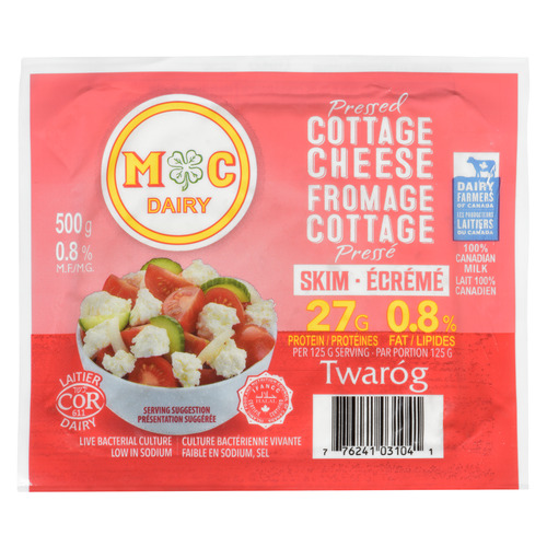 Buy M-C Dairy Cottage Cheese Pressed Skim 500 g | FreshCo