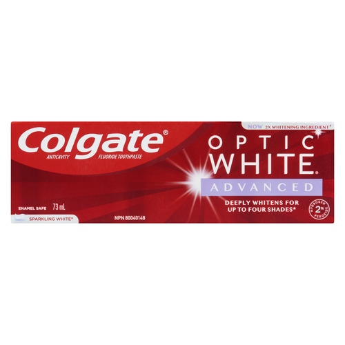 Buy Colgate Toothpaste Optic White Advanced Sparkling White 73 ml ...