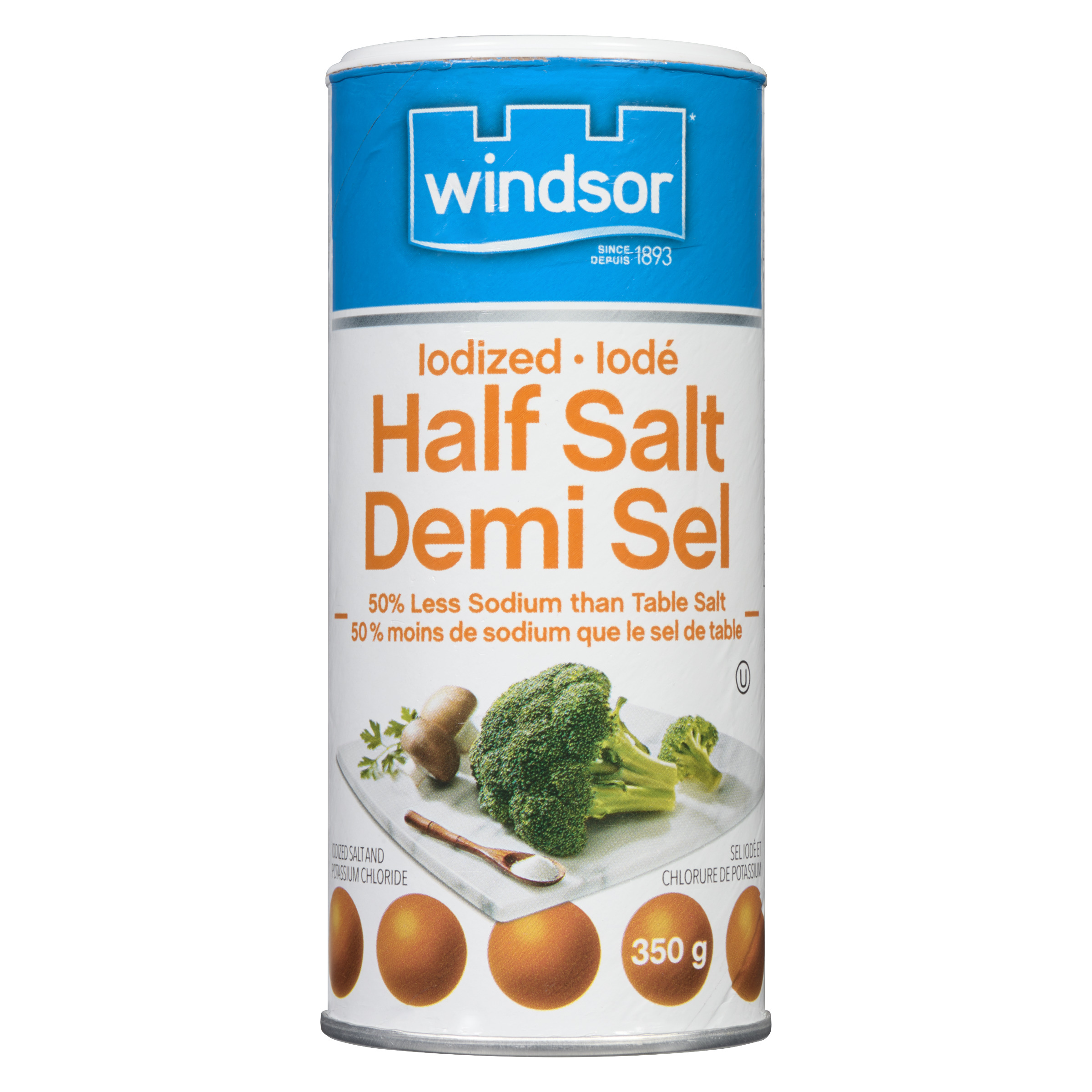 Buy Windsor Half Salt 50% Less Sodium Iodized 350 g | Sobeys Inc.