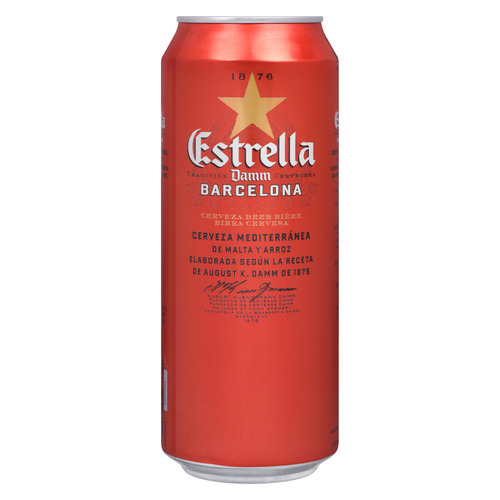Buy Damm Estrella Beer 500 ml (can) | Sobeys Inc.