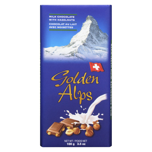 Buy Golden Alps Chocolate Bar Milk Chocolate Hazelnut 100 g | FreshCo
