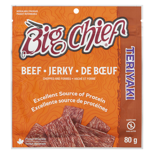 Buy Big Chief Zipper Beef Jerky Teriyaki 80 g | Sobeys Inc.