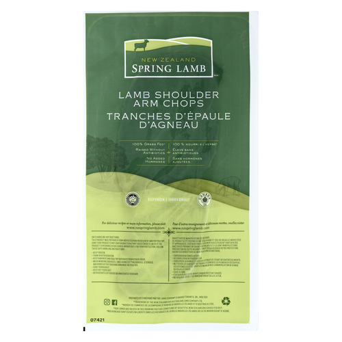 Buy New Zealand Spring Lamb Shoulder Chops Lamb 675 g (Frozen) | FreshCo