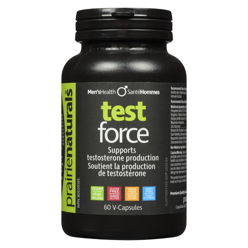 Buy Prairie Naturals Supplement Men's Health Test Force V-Capsules 60 ...