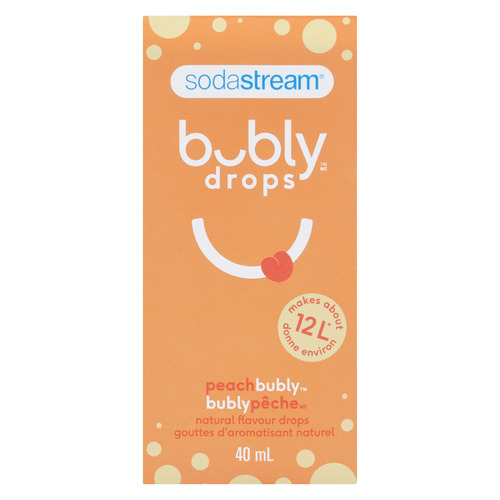 Buy SodaStream Bubly Drops Natural Flavour Drops Peach 40 ml | Sobeys Inc.