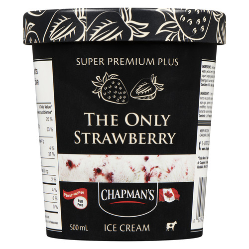 Buy Chapman's Super Premium Plus Ice Cream The Only Strawberry 500 ml ...