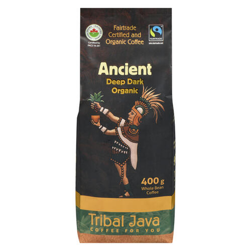 Buy Tribal Java Organic Whole Bean Coffee Ancient Deep Dark 400 g ...